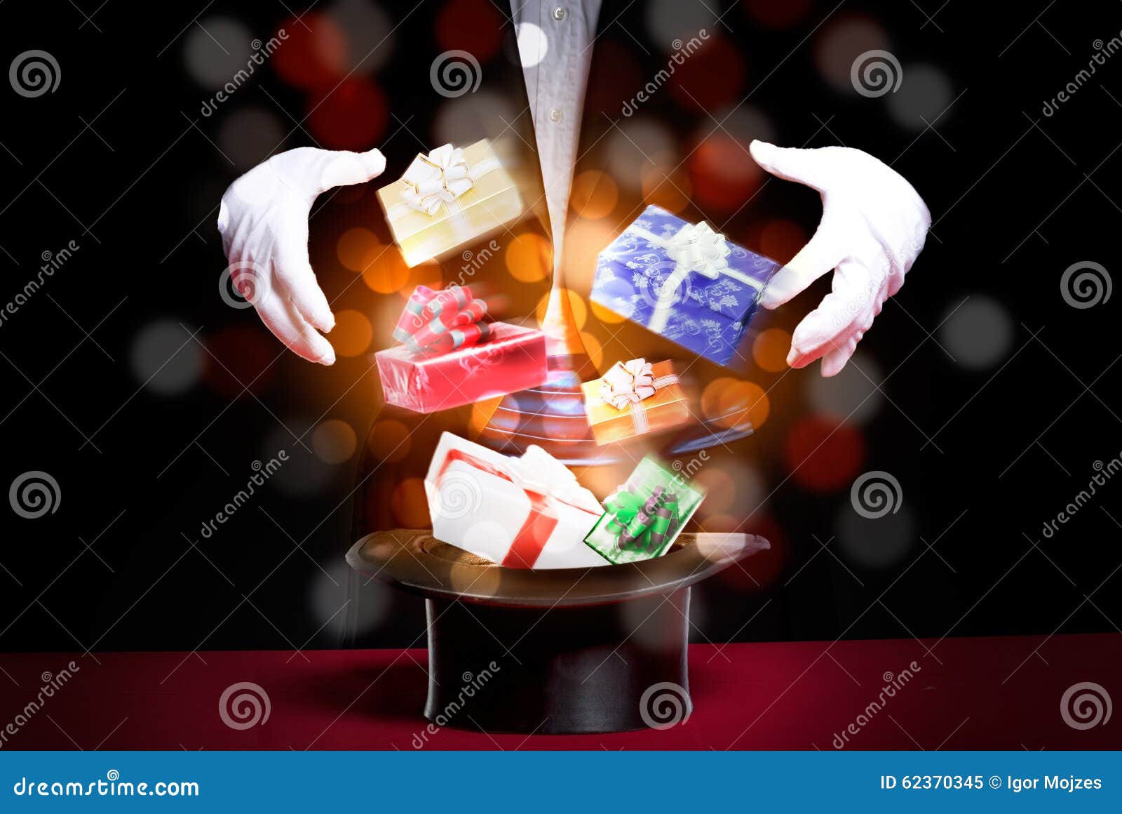 Magic of Christmas gifts stock image. Image of seasonal - 62370345