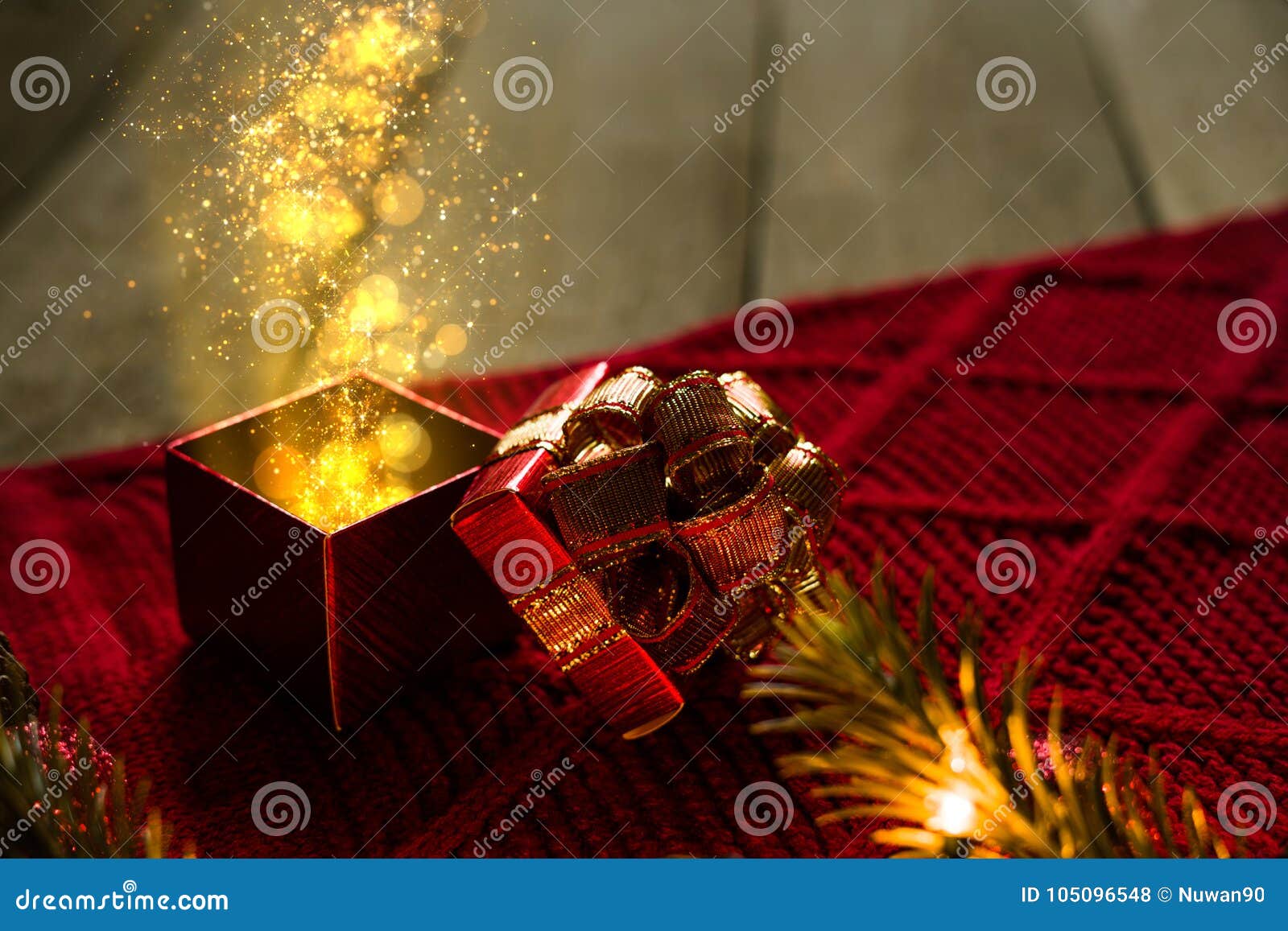 Magic Christmas Present stock photo. Image of magic - 105096548