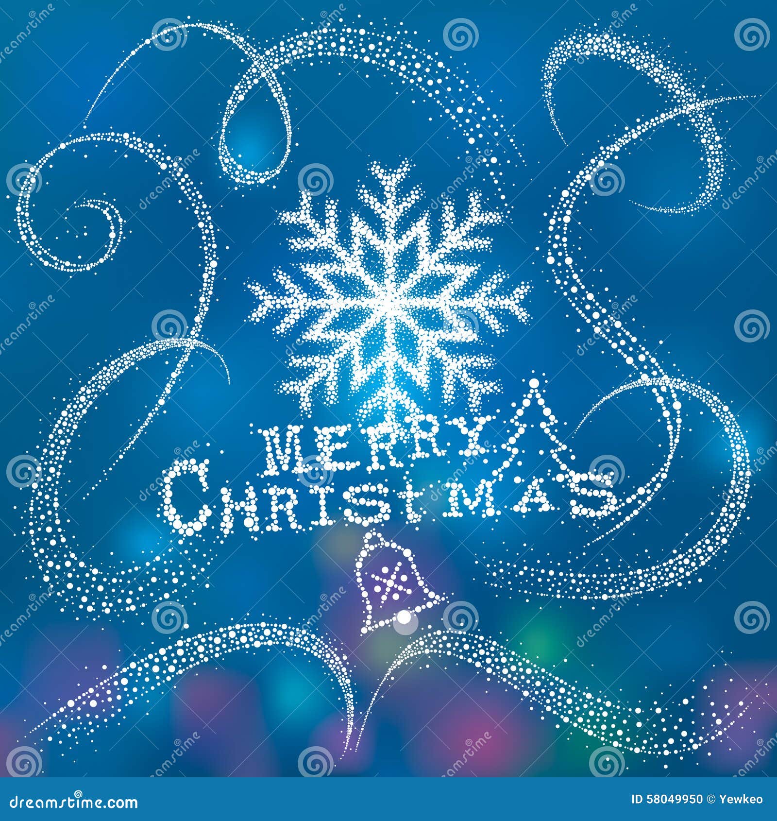 Magic Christmas Snow stock vector. Illustration of design - 58049950