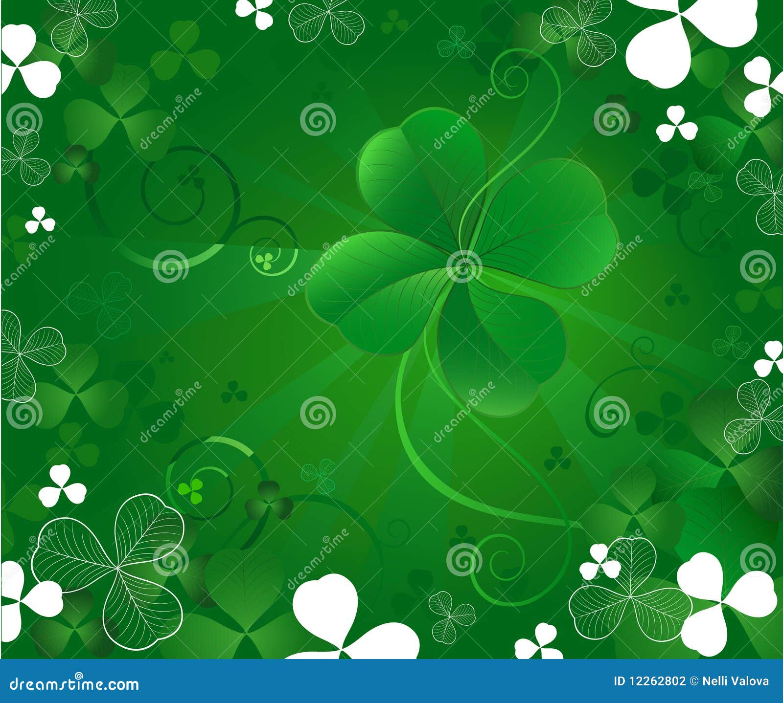 Magic clover stock vector. Illustration of contour, magical - 12262802