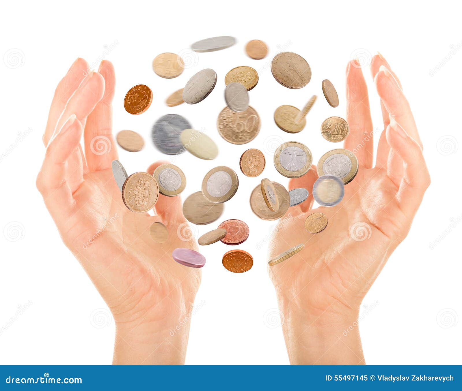 Magic coins stock image. Image of capital, money, open - 55497145