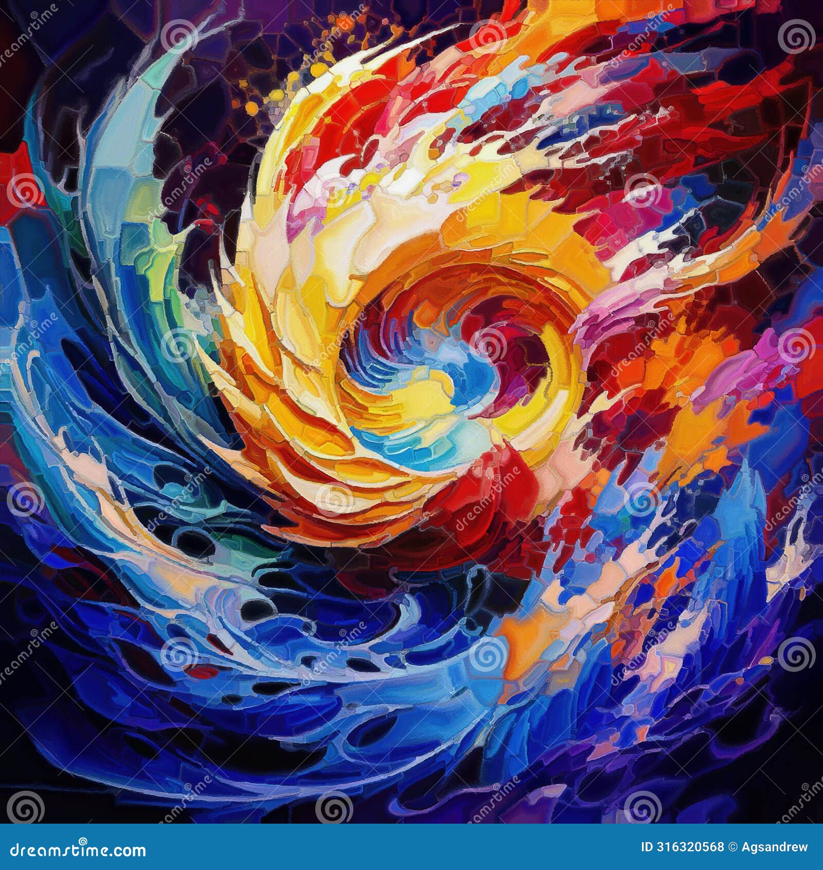 Magic of Color Compilation stock illustration. Illustration of modern ...