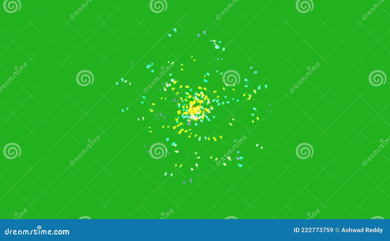 Magic Colourful Spinning Particles Green Screen Motion Graphics Stock ...