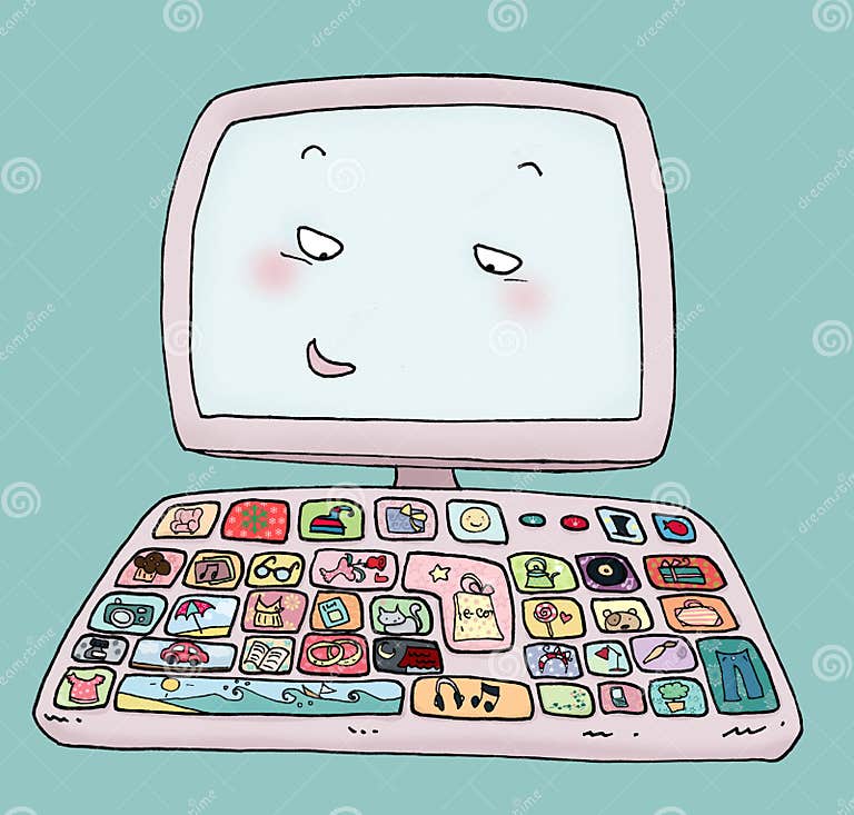 Magic computer stock illustration. Illustration of face - 10284399