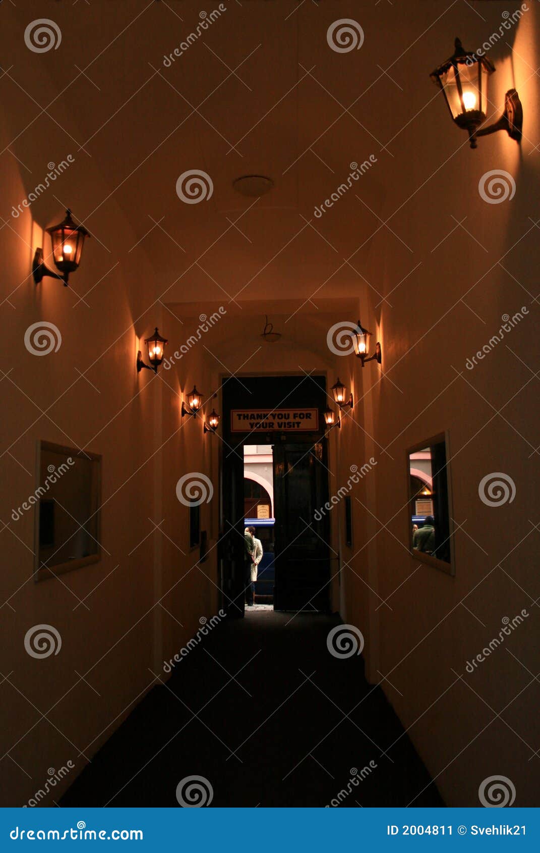 Magic Corridor in the Old Town, Prague Stock Image - Image of corridor ...