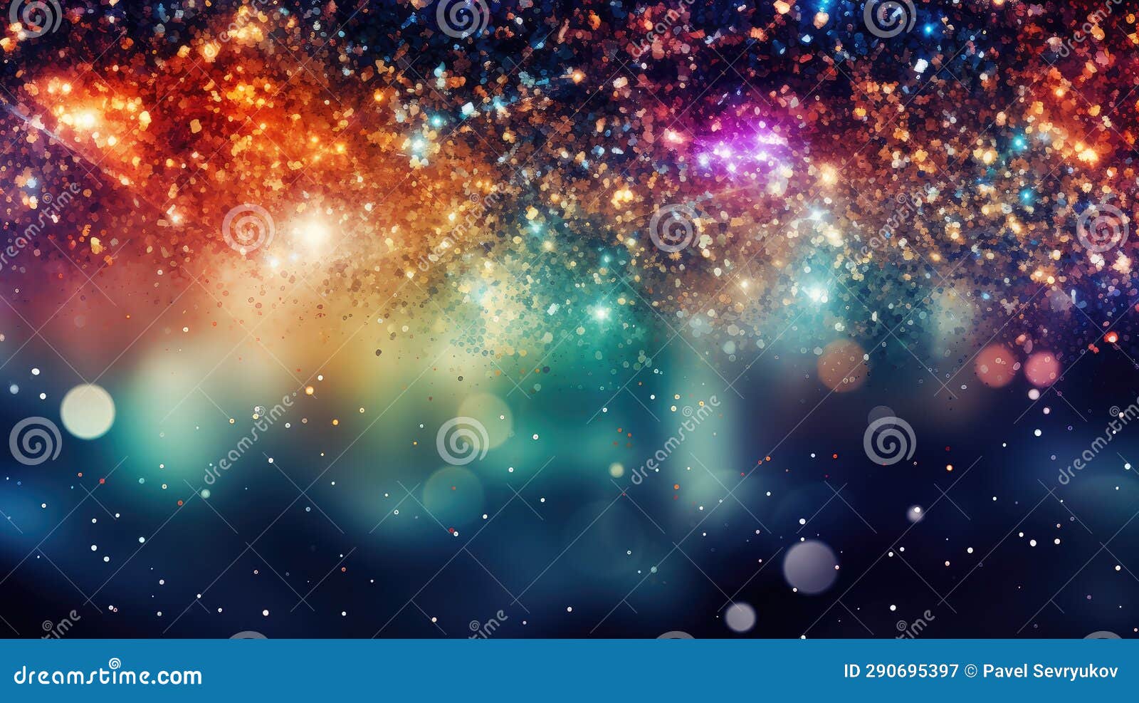 Magic Cosmic Glitter Background Stock Illustration - Illustration of ...
