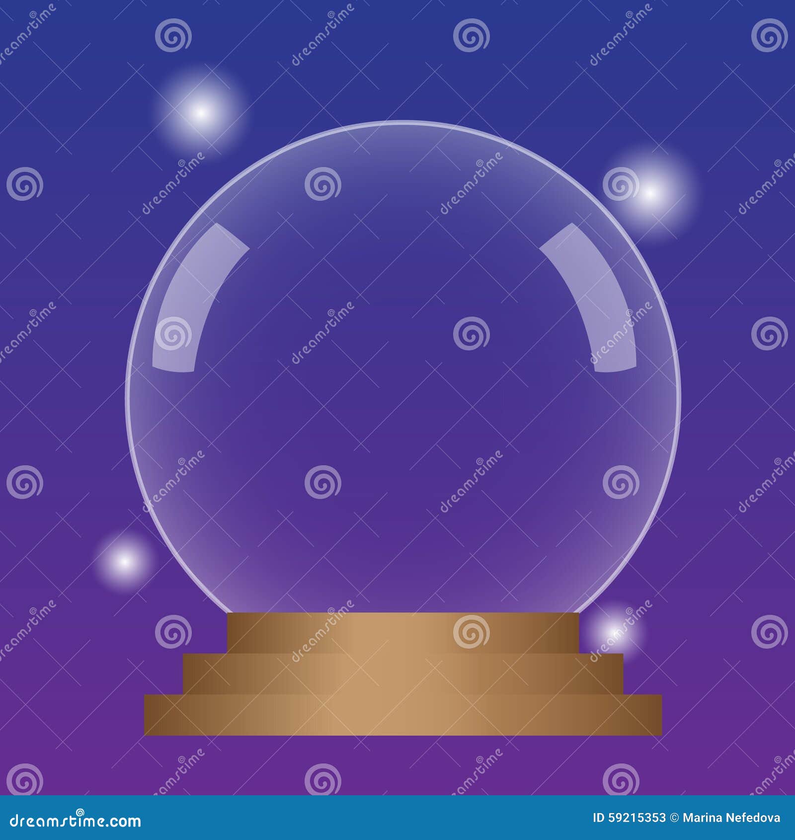 Magic crystal sphere stock illustration. Illustration of prognostic ...