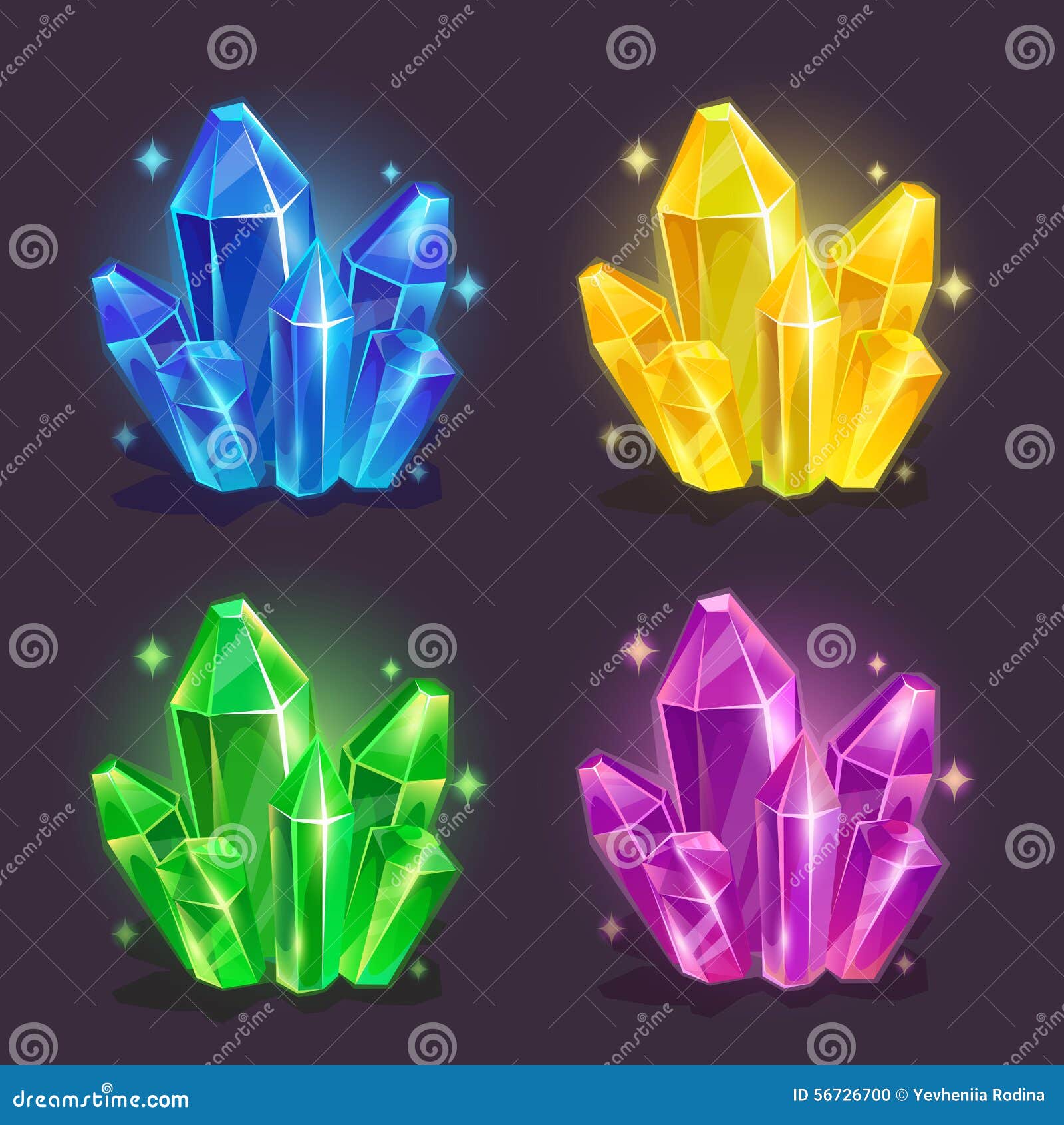 Magic crystals stock illustration. Illustration of jewel - 56726700