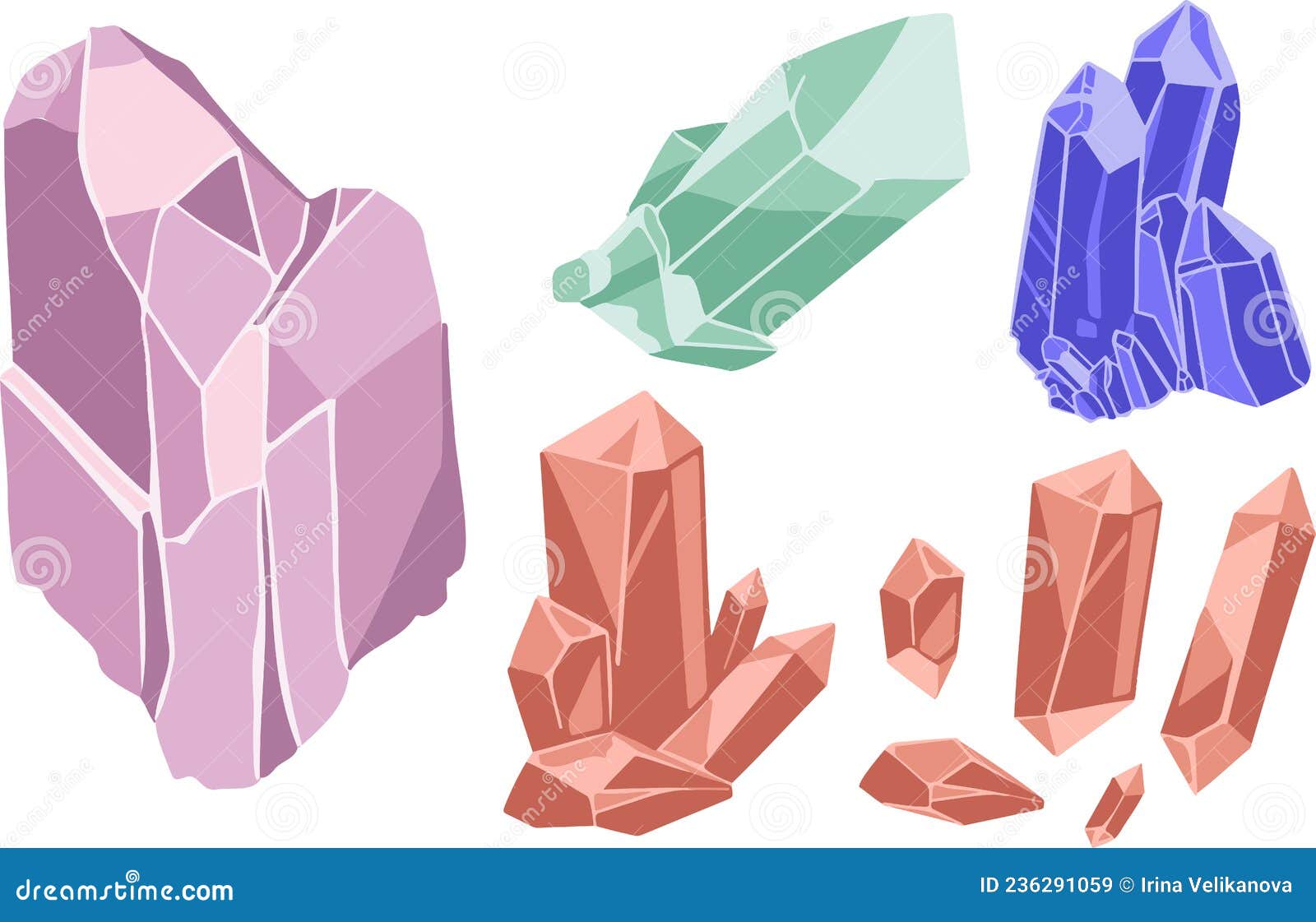 Magic Crystals Gems and Game Drawing Symbol Stock Vector - Illustration ...