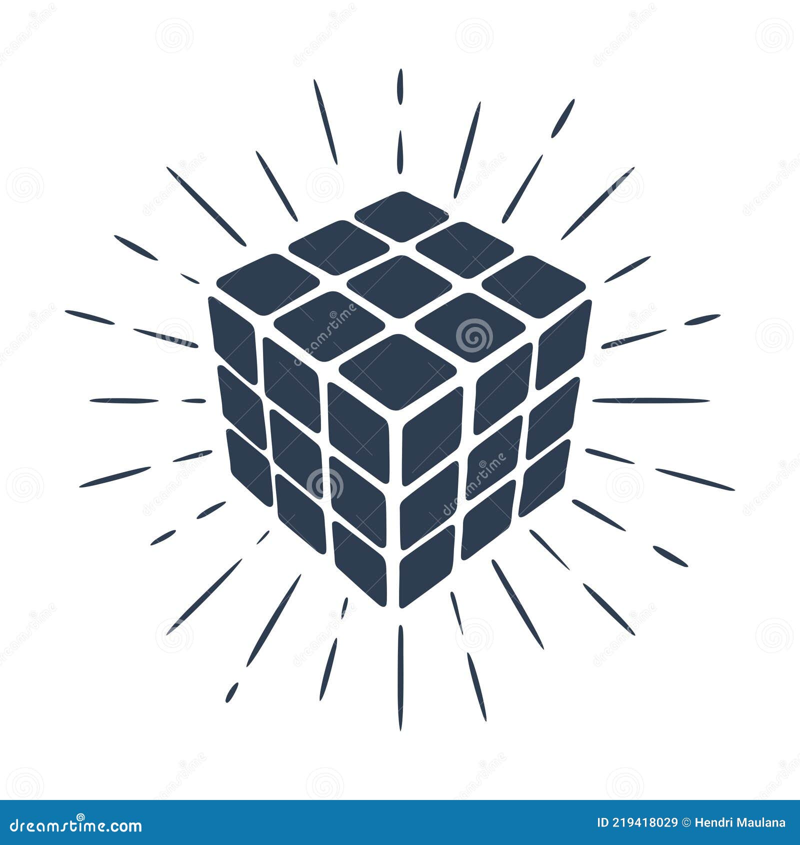 Magic 3D Cube In Rainbow Colors Royalty-Free Stock Image ...