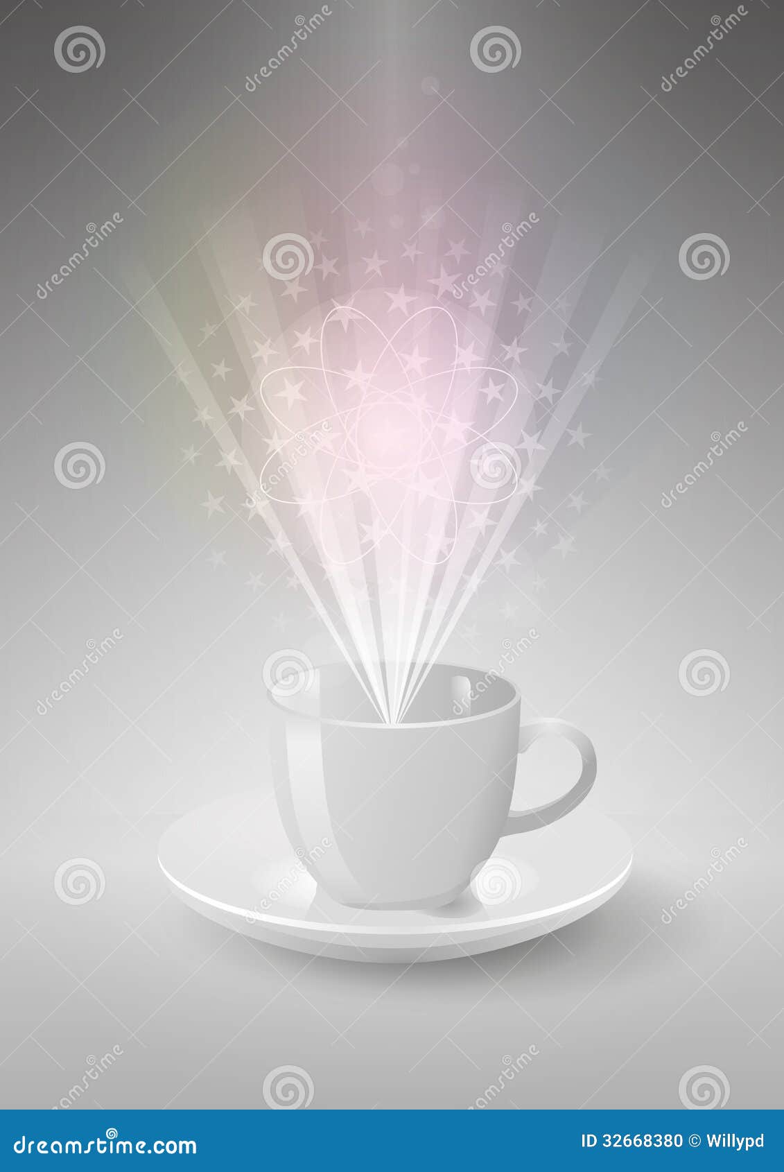 Magic cup stock vector. Illustration of aroma, object - 32668380