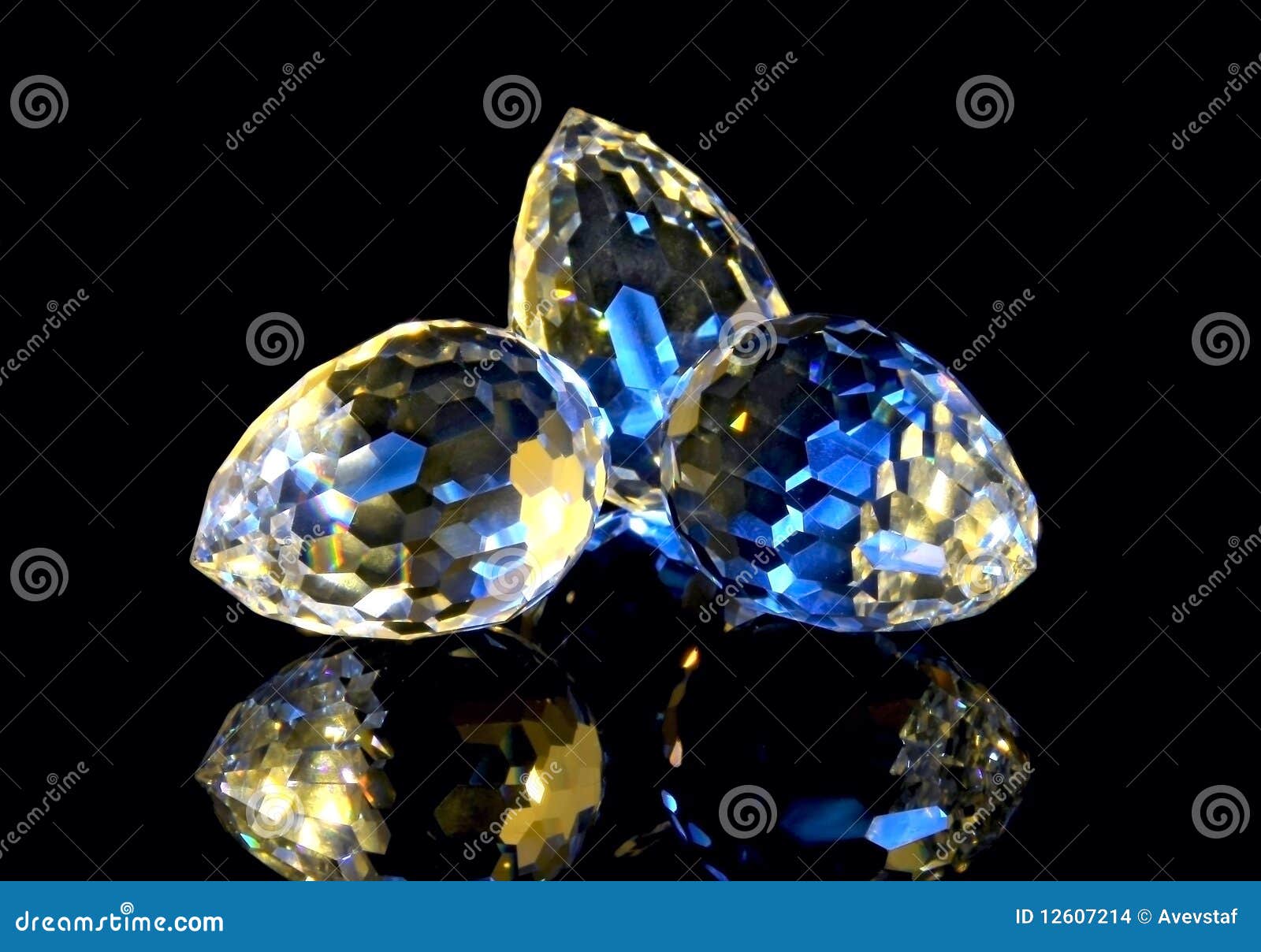 Magic cut crystals 1 stock photo. Image of white, blue - 12607214
