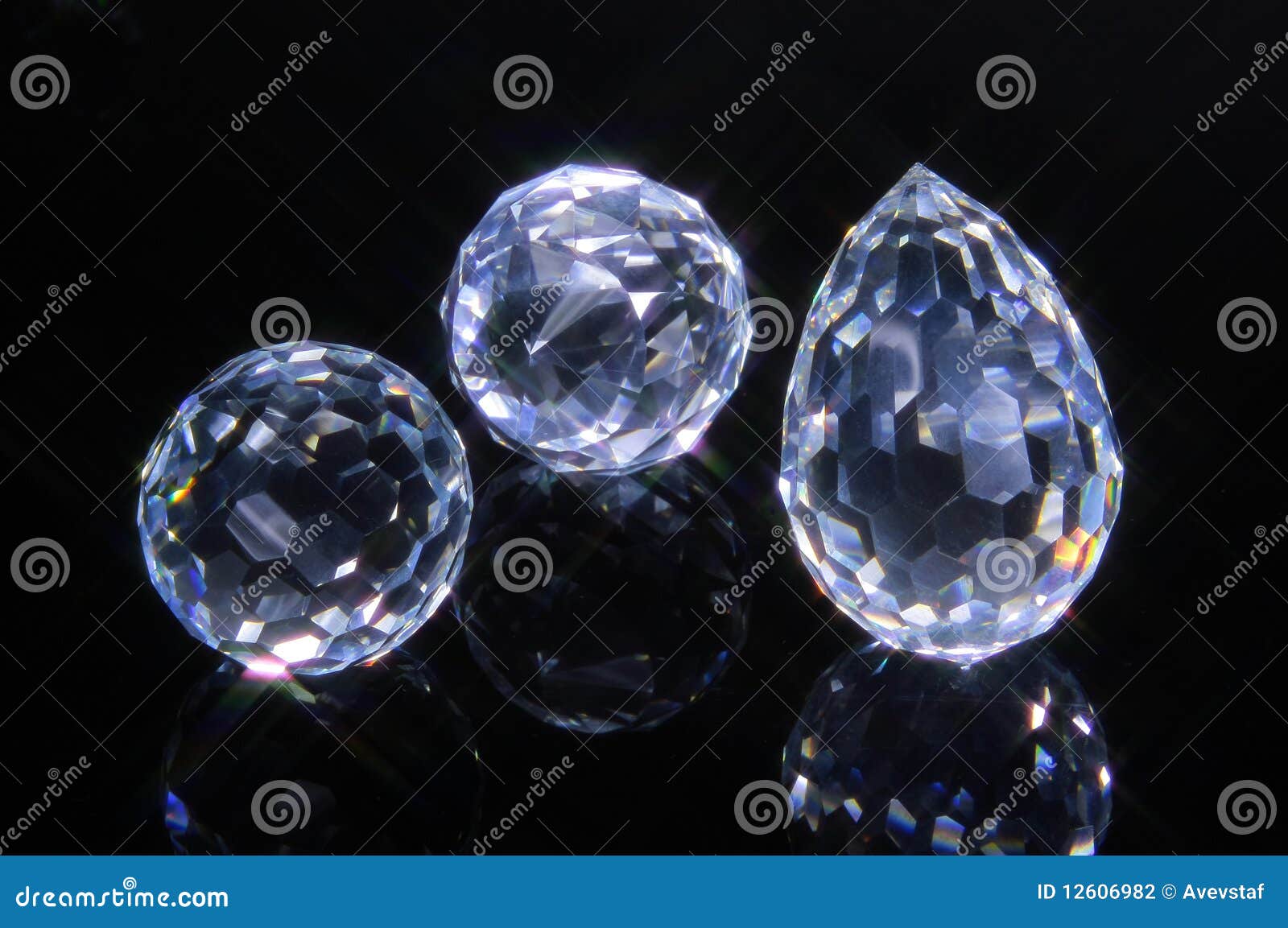 Magic cut crystals stock photo. Image of ball, sparkling - 12606982