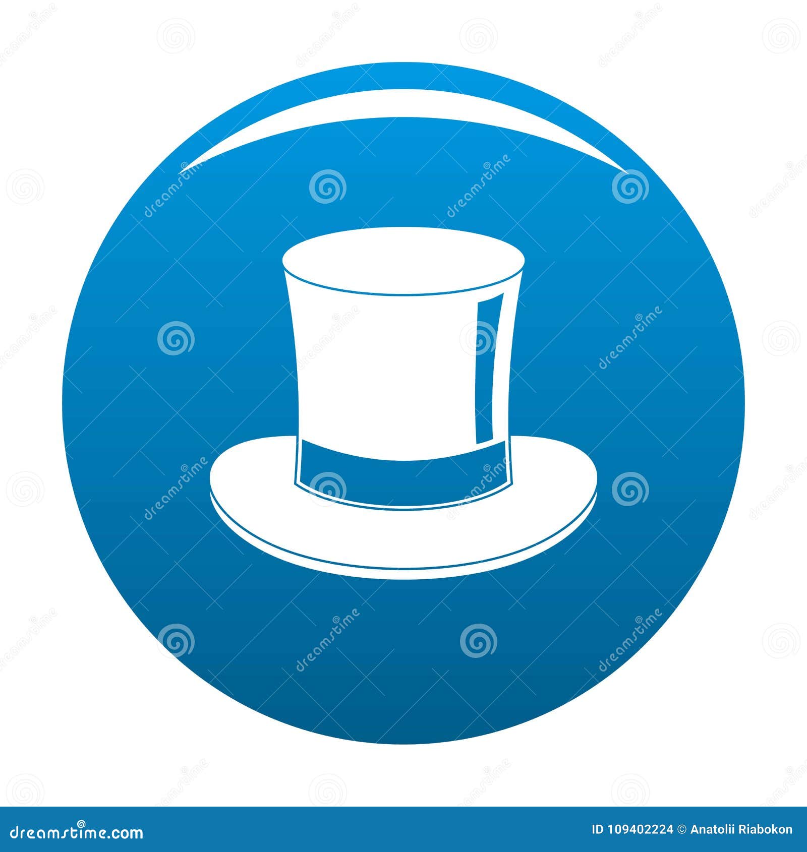 Magic Cylinder Icon Blue Vector Stock Vector - Illustration of fantasy ...