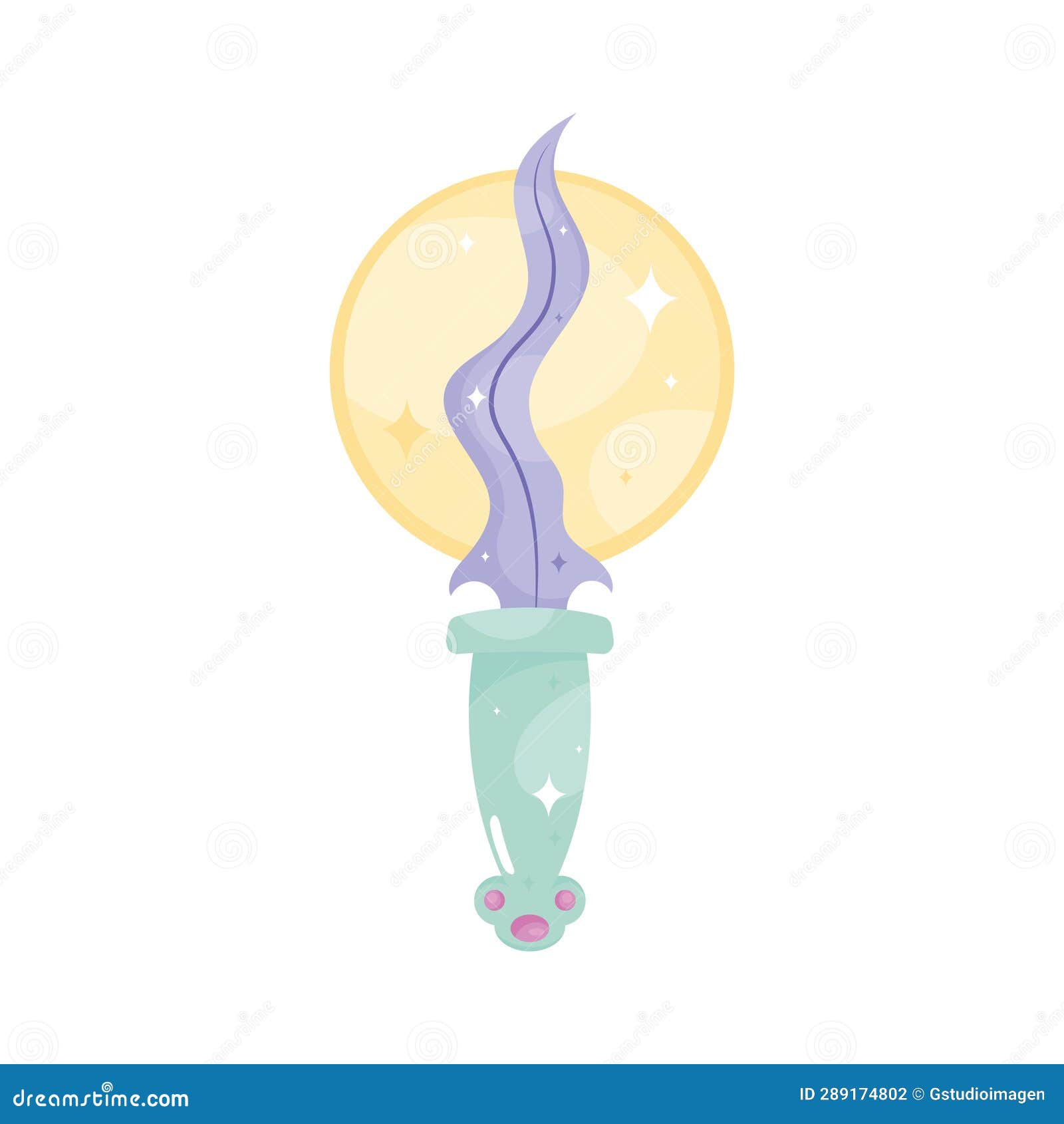 Magic dagger design stock vector. Illustration of iron - 289174802