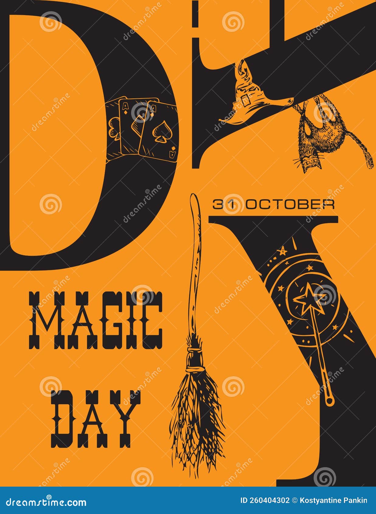 Magic Day stock vector. Illustration of success, poster - 260404302