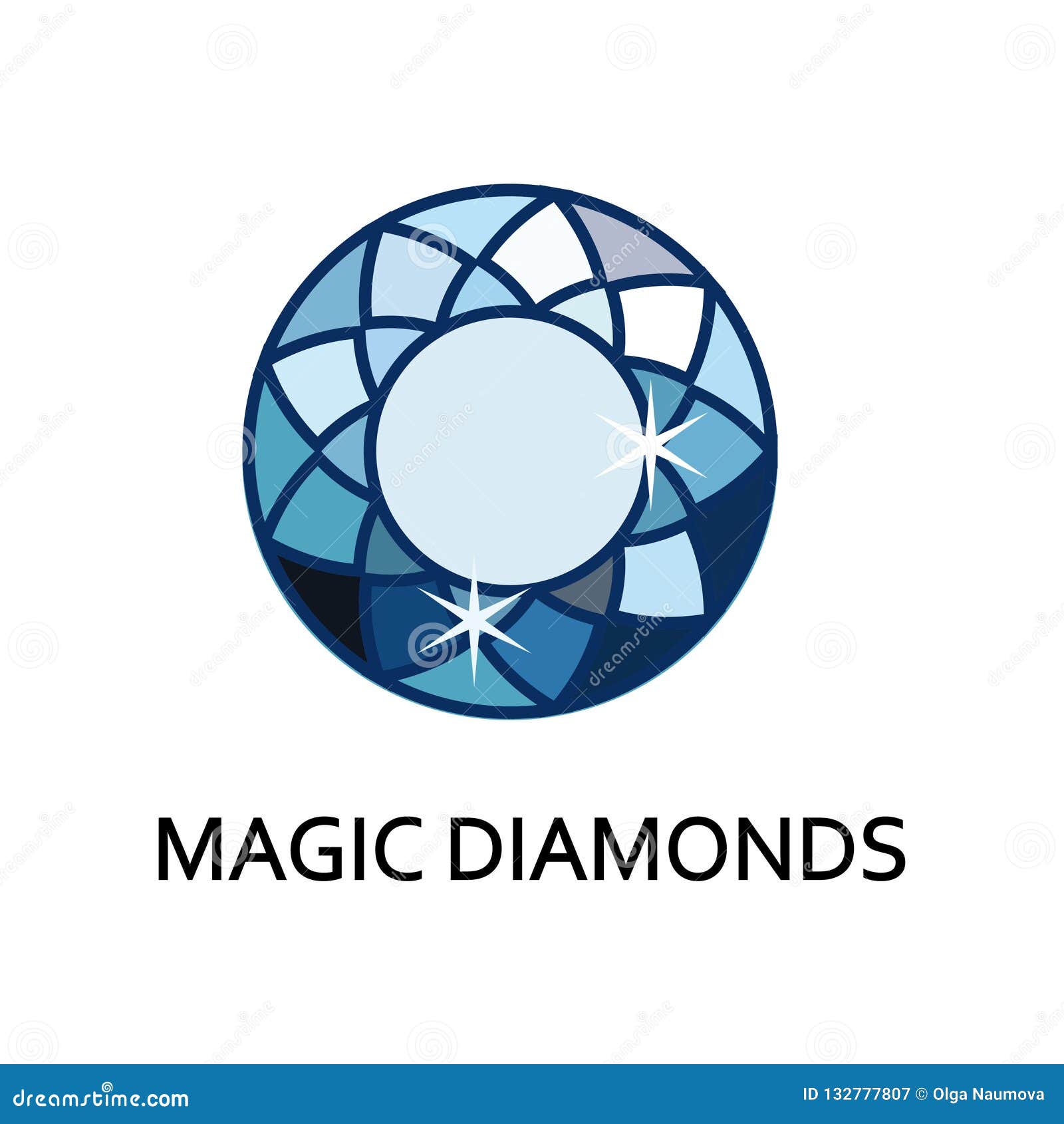 Magic Diamond with Beautiful Facets Created by Special Processing ...