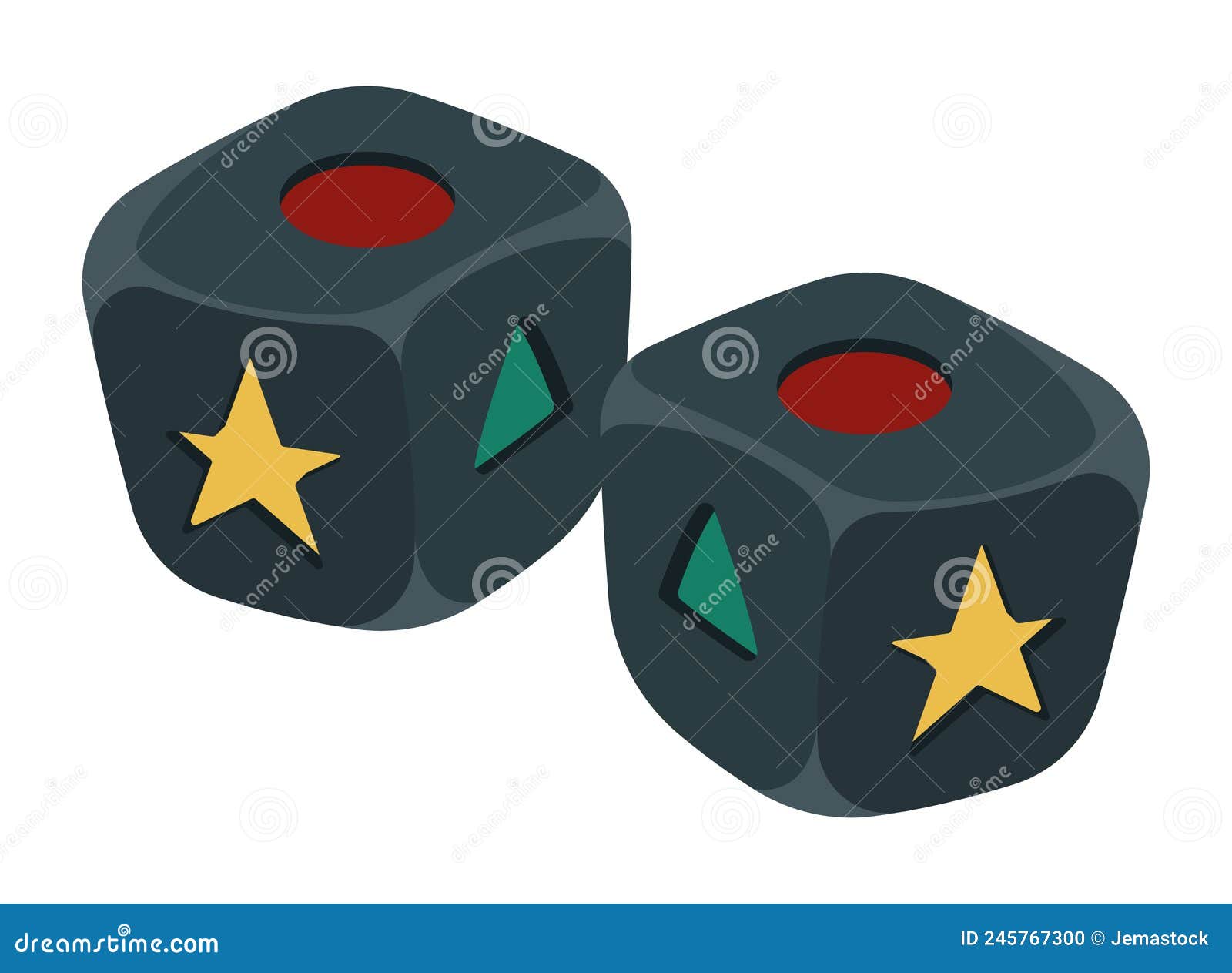 Magic dices fortune teller stock vector. Illustration of luck - 245767300