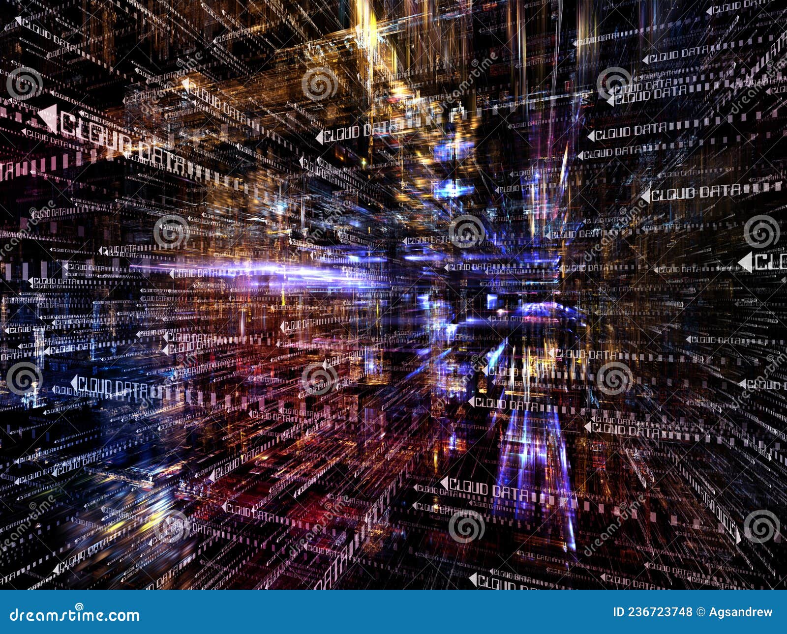 Magic of Digital World stock illustration. Illustration of space ...