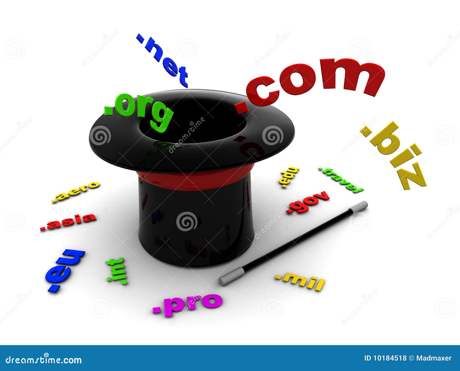 Magic domains stock illustration. Illustration of magic - 10184518