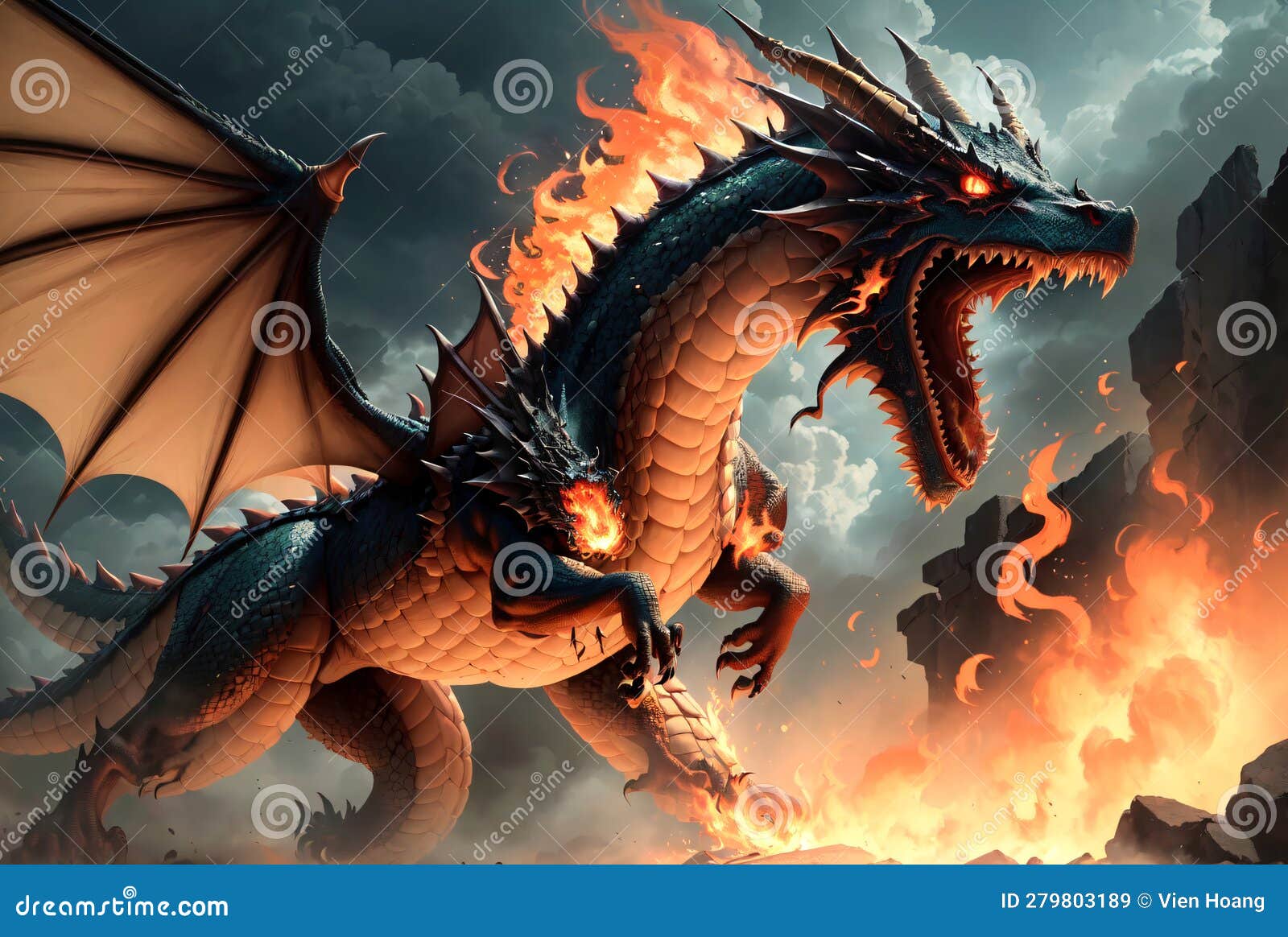 The Magic of the Dragon: Scales, Talons, Teeth, and Claws Stock ...