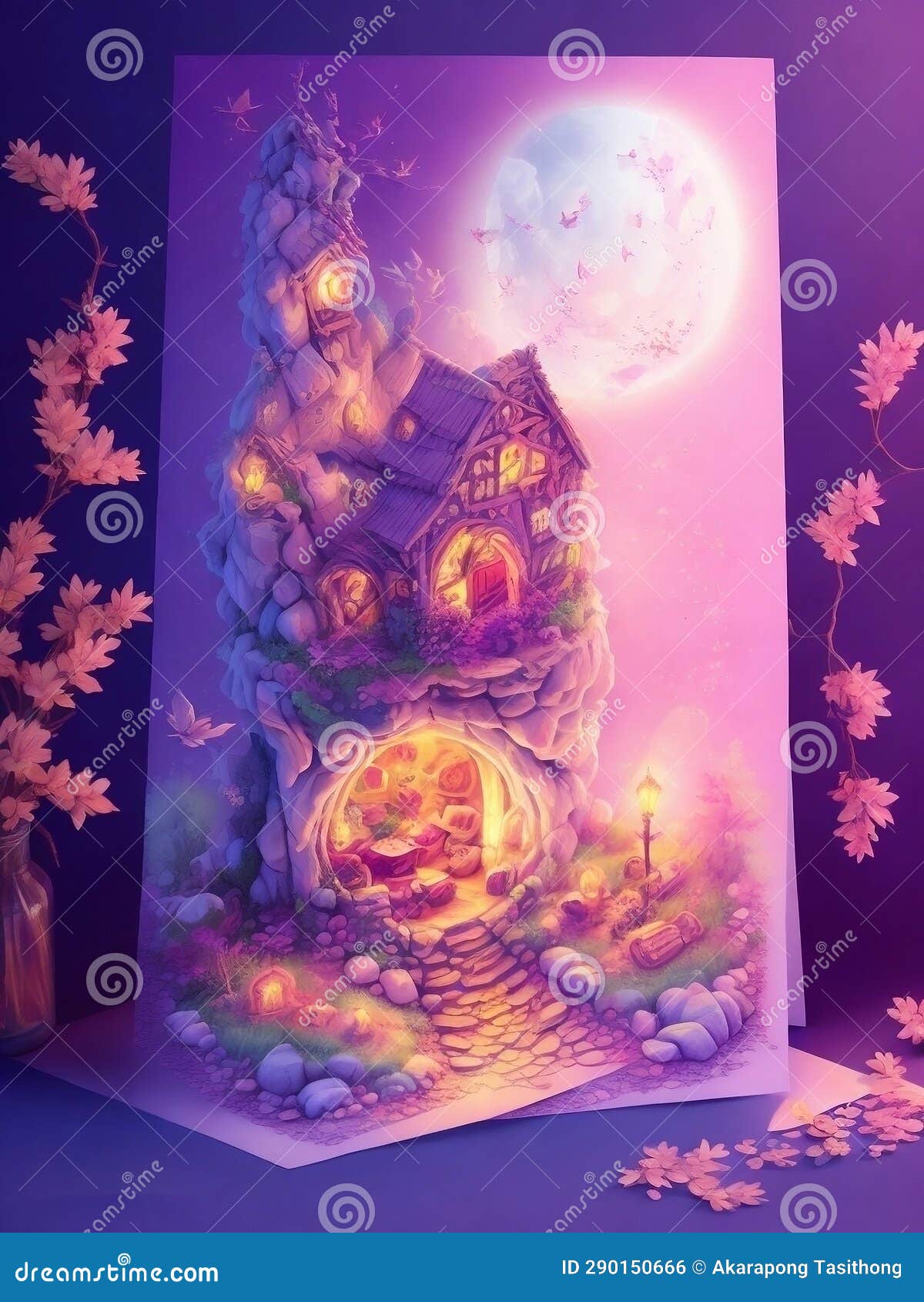 Magic Dreamland. Pencil Drawing. Beautiful Fantasy Celtic Fairy Sitting ...