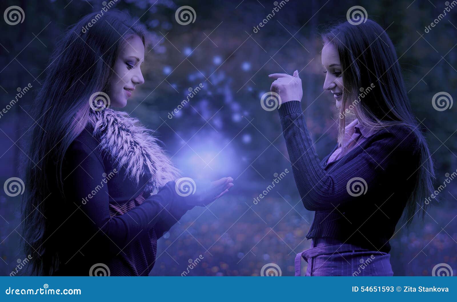 Magic dust stock image. Image of forest, women, concept - 54651593