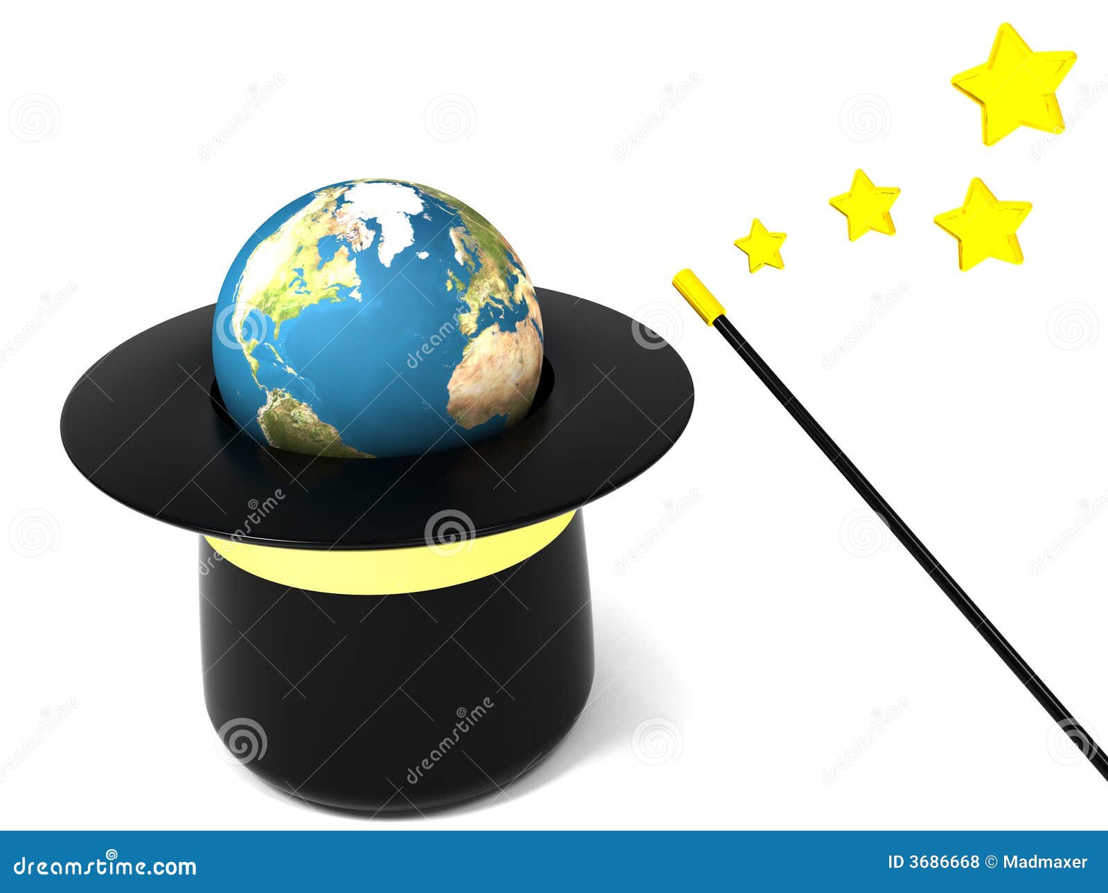 Magic earth stock illustration. Illustration of star, media - 3686668