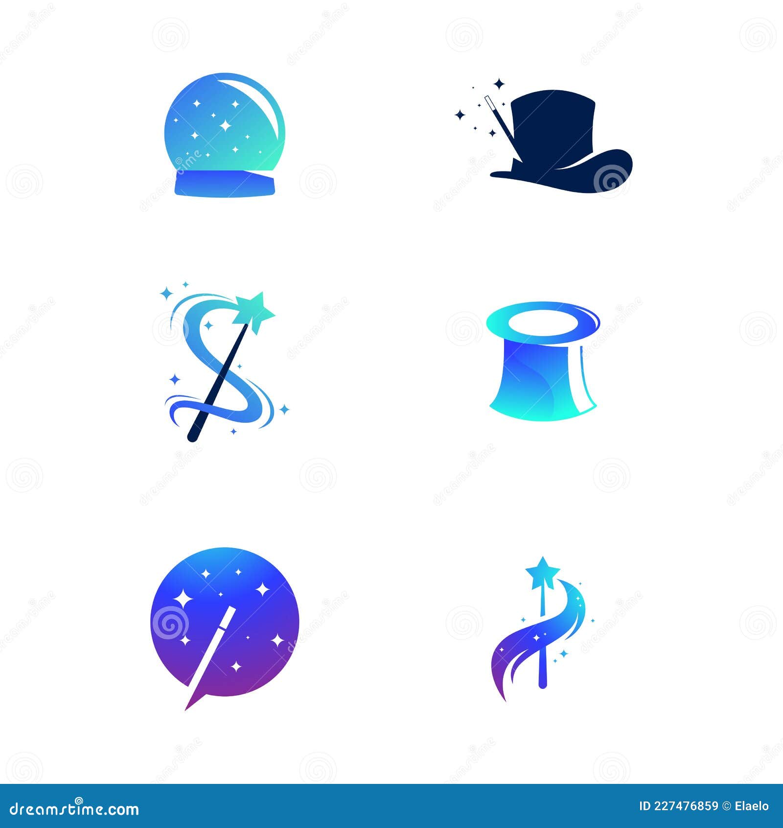 Magic Element Vector Icon Illustration Stock Vector - Illustration of ...