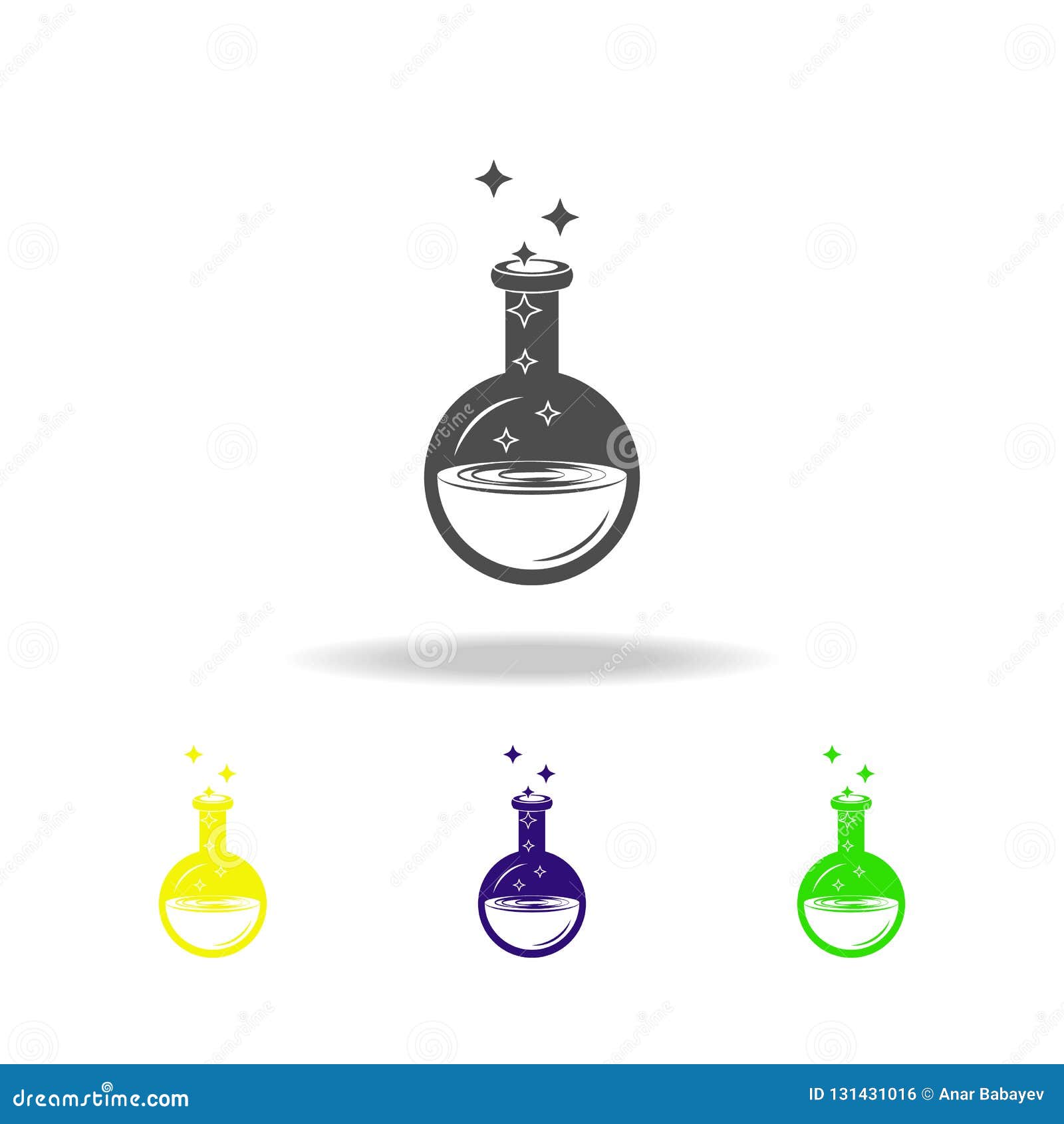 Magic Elixir Multicolored Icon. Element of Popular Magic Icon Stock ...