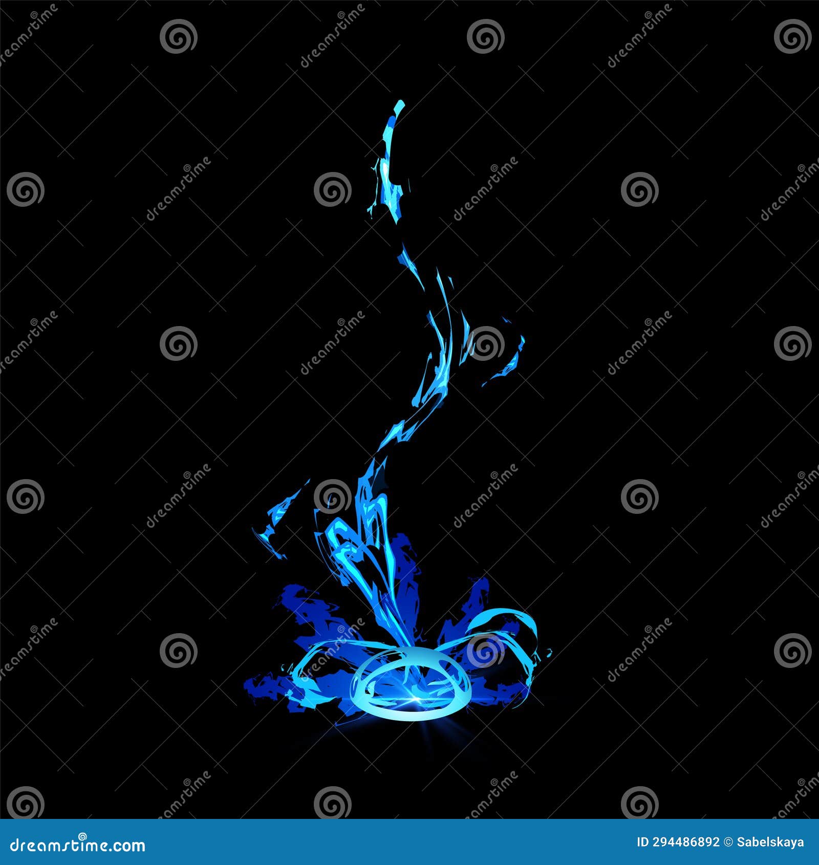 Magic Explosion, Bomb Boom Flash Game Effect, Vector Blue Fire Blast ...