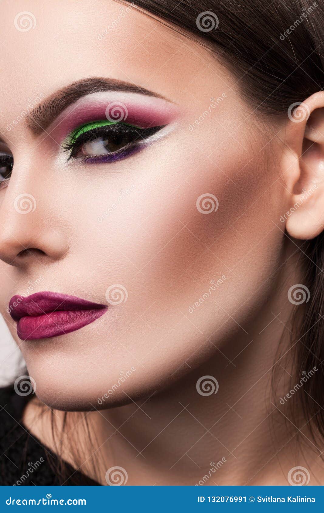 Magic eye stock image. Image of woman, face, eyes, makeup - 132076991