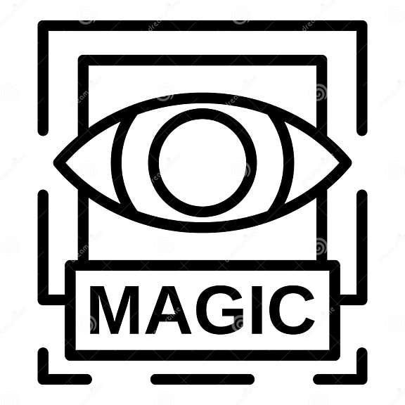 Magic Eye Icon, Outline Style Stock Vector - Illustration of health ...