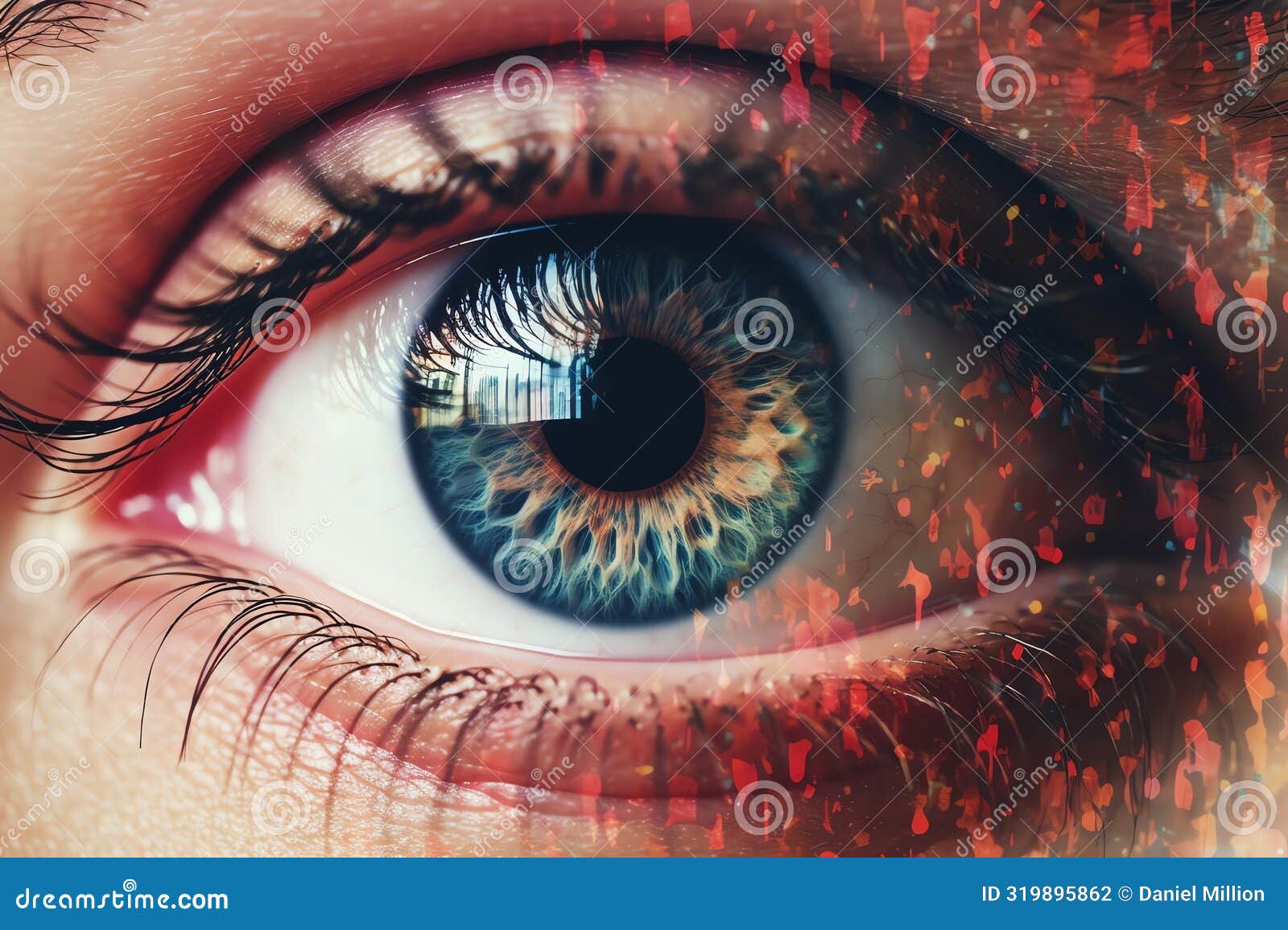 Magic Eye Posters 90s Retro Background Stock Illustration ...