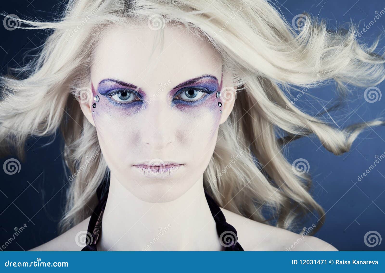 Magic eyes make-up stock image. Image of care, people - 12031471