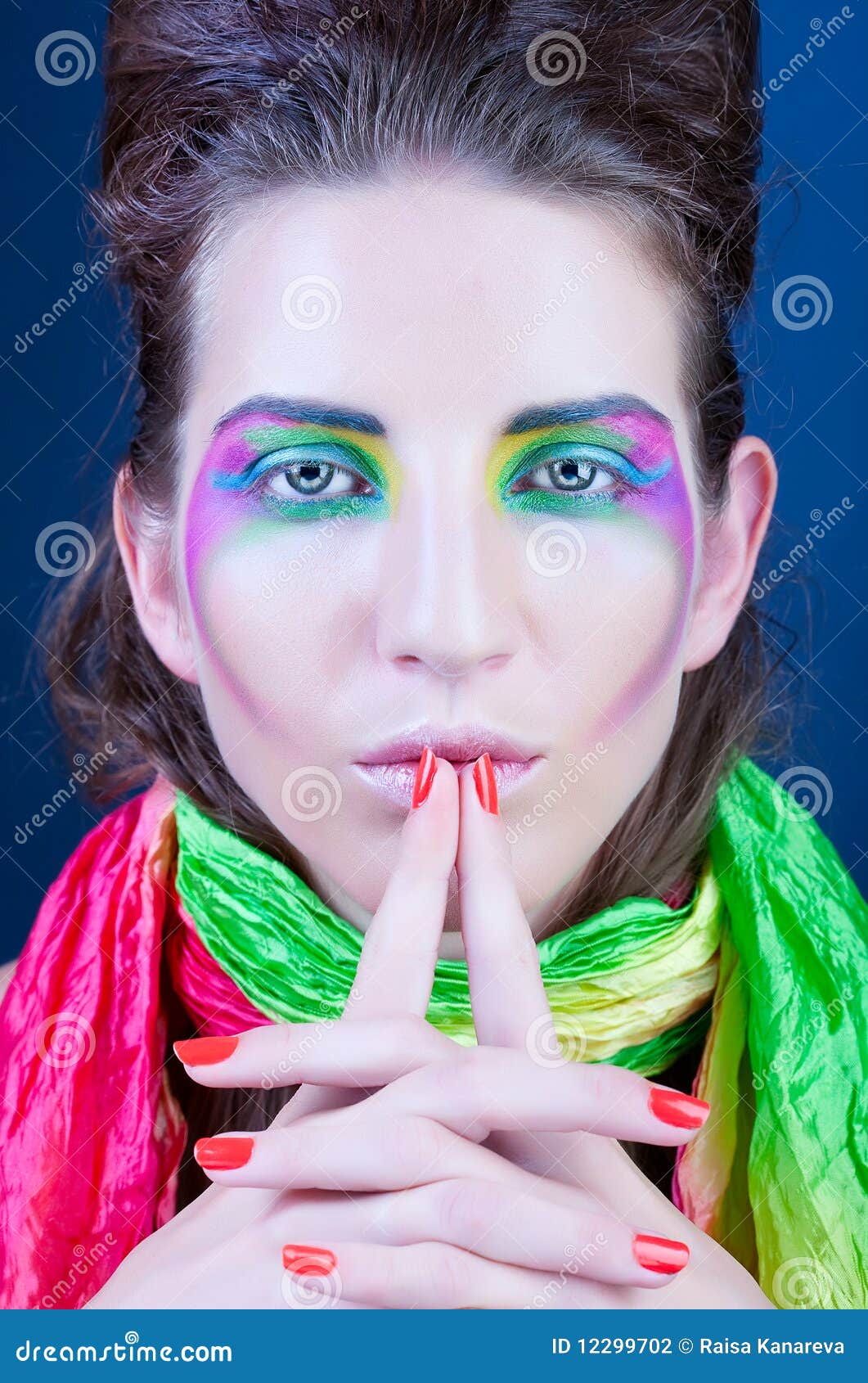 Magic eyes make-up stock photo. Image of lady, lashes - 12299702