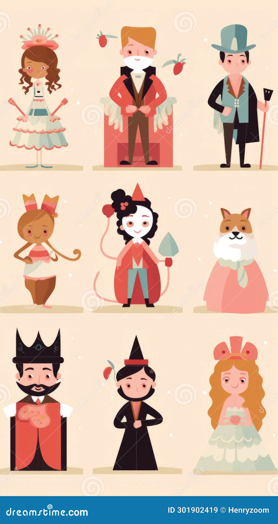 Magic Fairy Tale Characters Stock Image - Image of design, fairy: 301902419