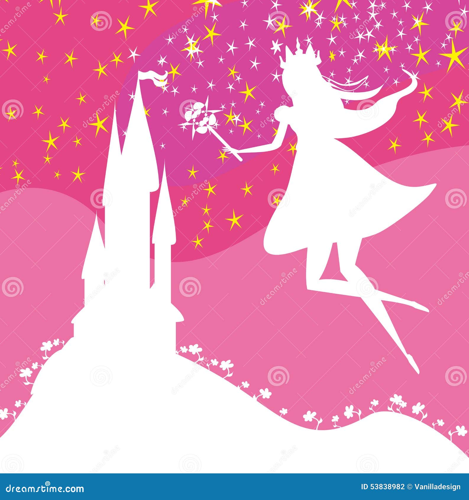 Magic Fairy Tale Princess Castle Stock Vector - Illustration of objects ...