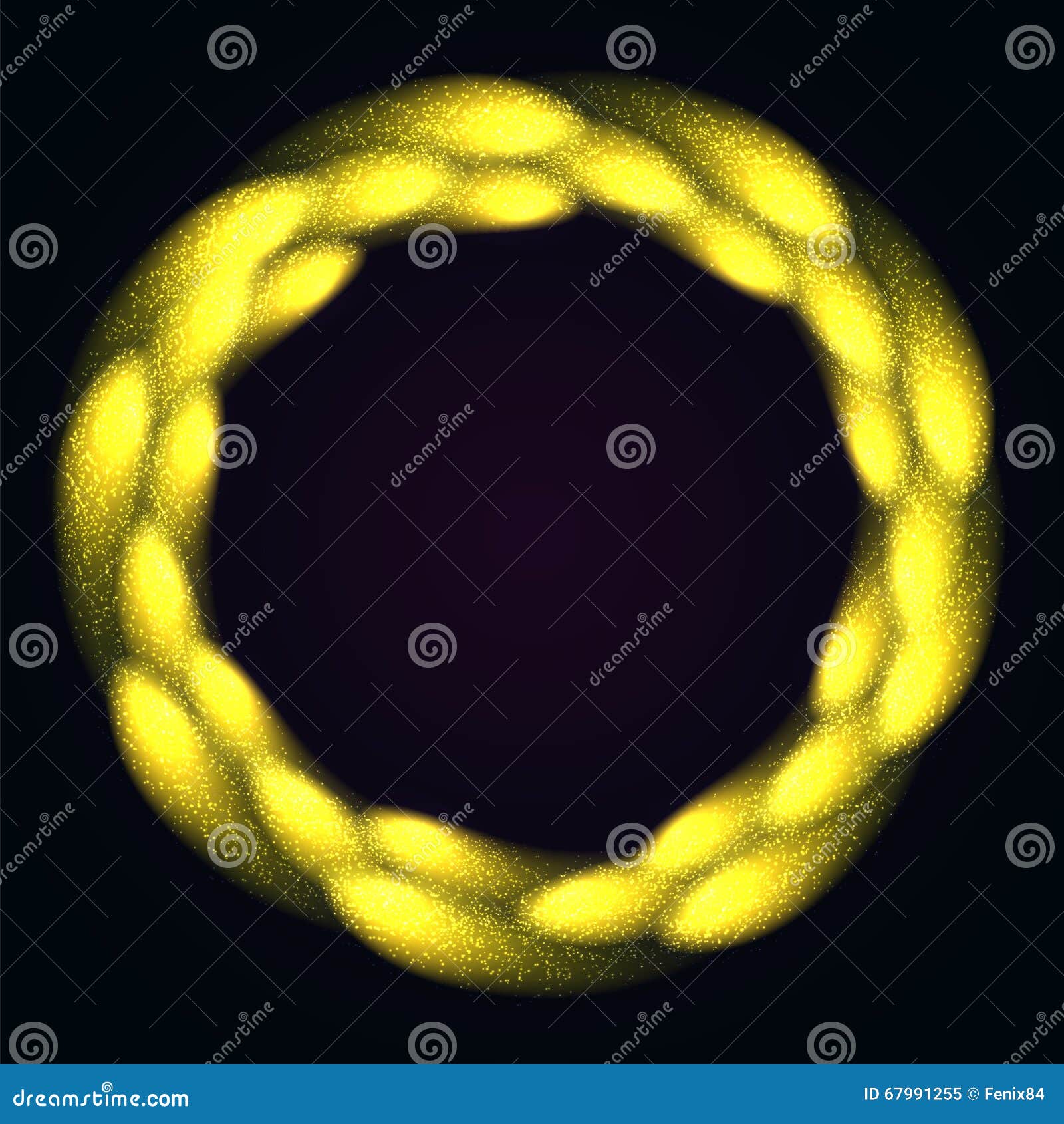 Magic Fframe of Bright Fire Wisps. Stock Vector - Illustration of flash ...