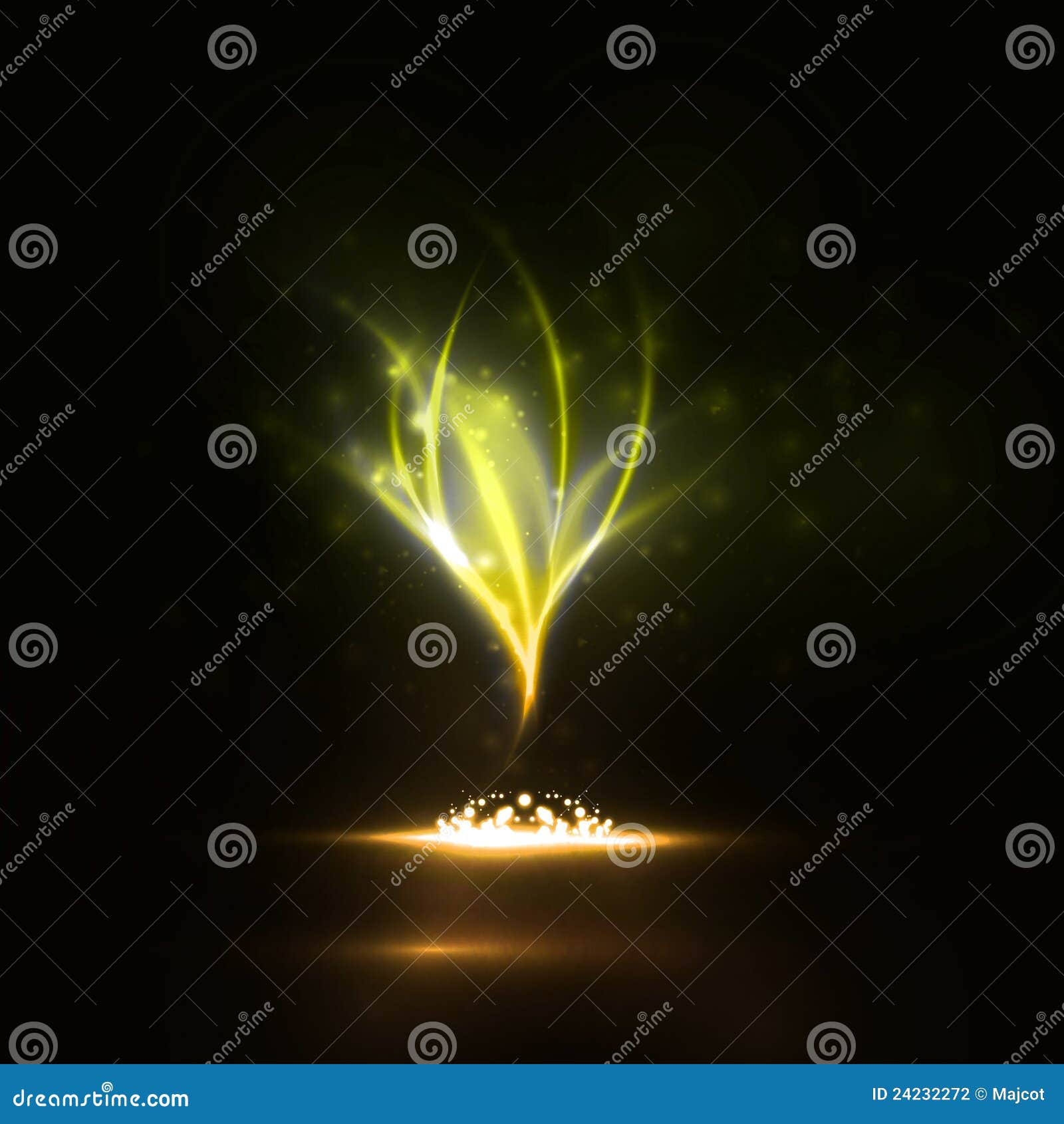 Magic fire stock vector. Illustration of composition - 24232272
