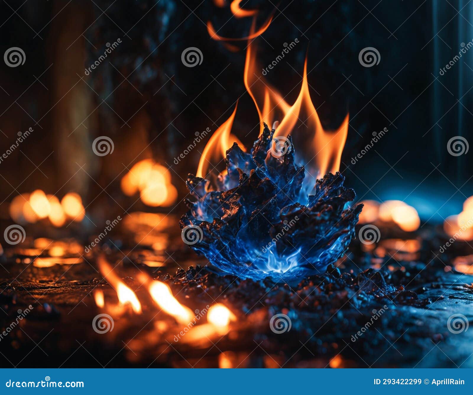 Magic Flame stock image. Image of burning, textured - 293422299