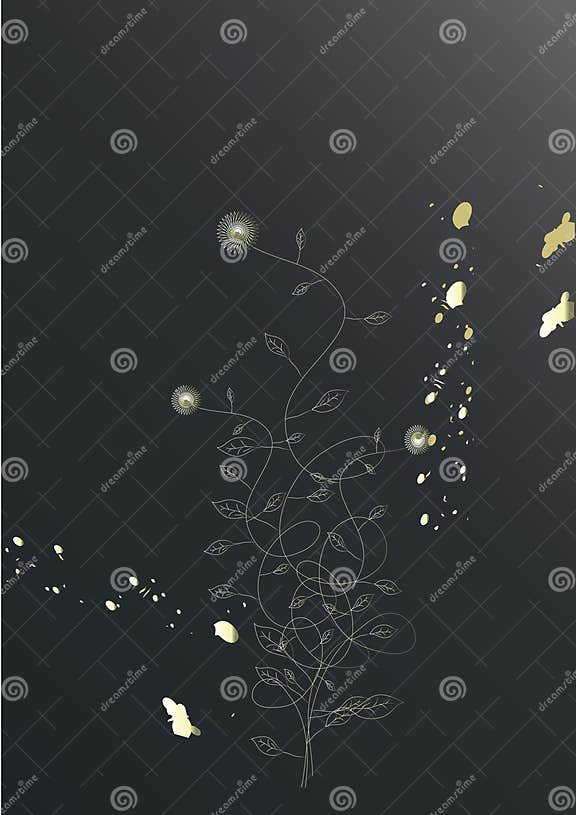Magic flower background stock vector. Illustration of paint - 9953880