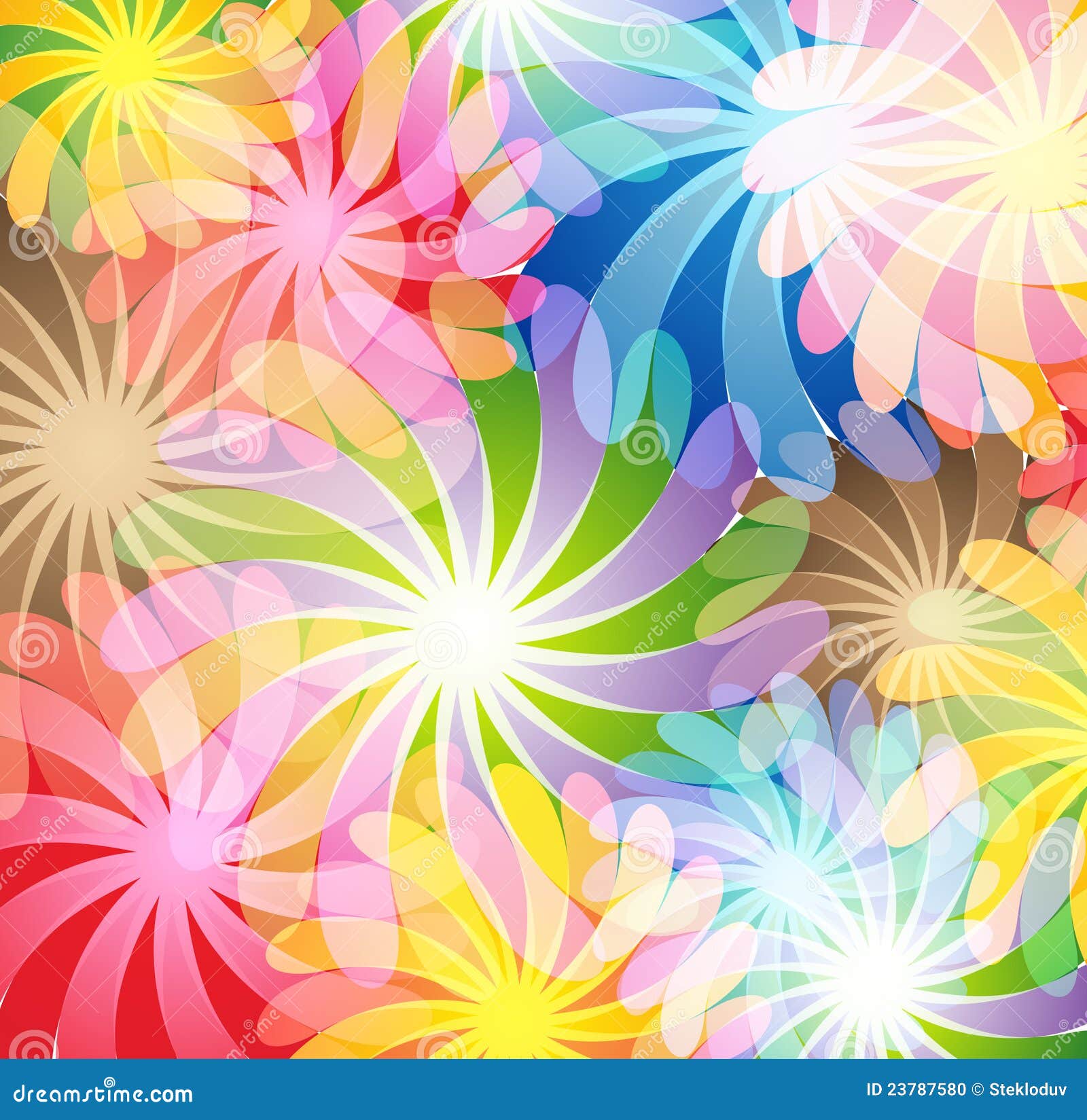 Magic flowers stock vector. Illustration of paintings - 23787580