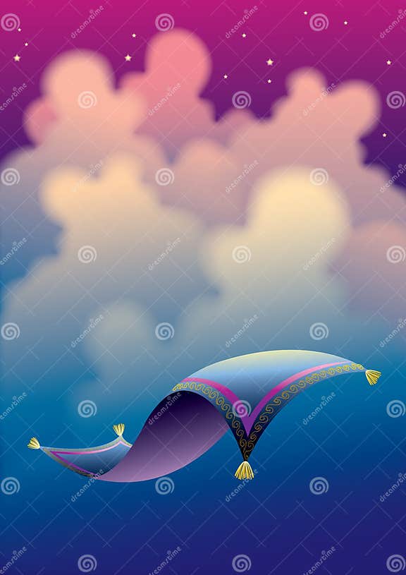 Magic flying carpet 3 stock vector. Illustration of magical - 12800130