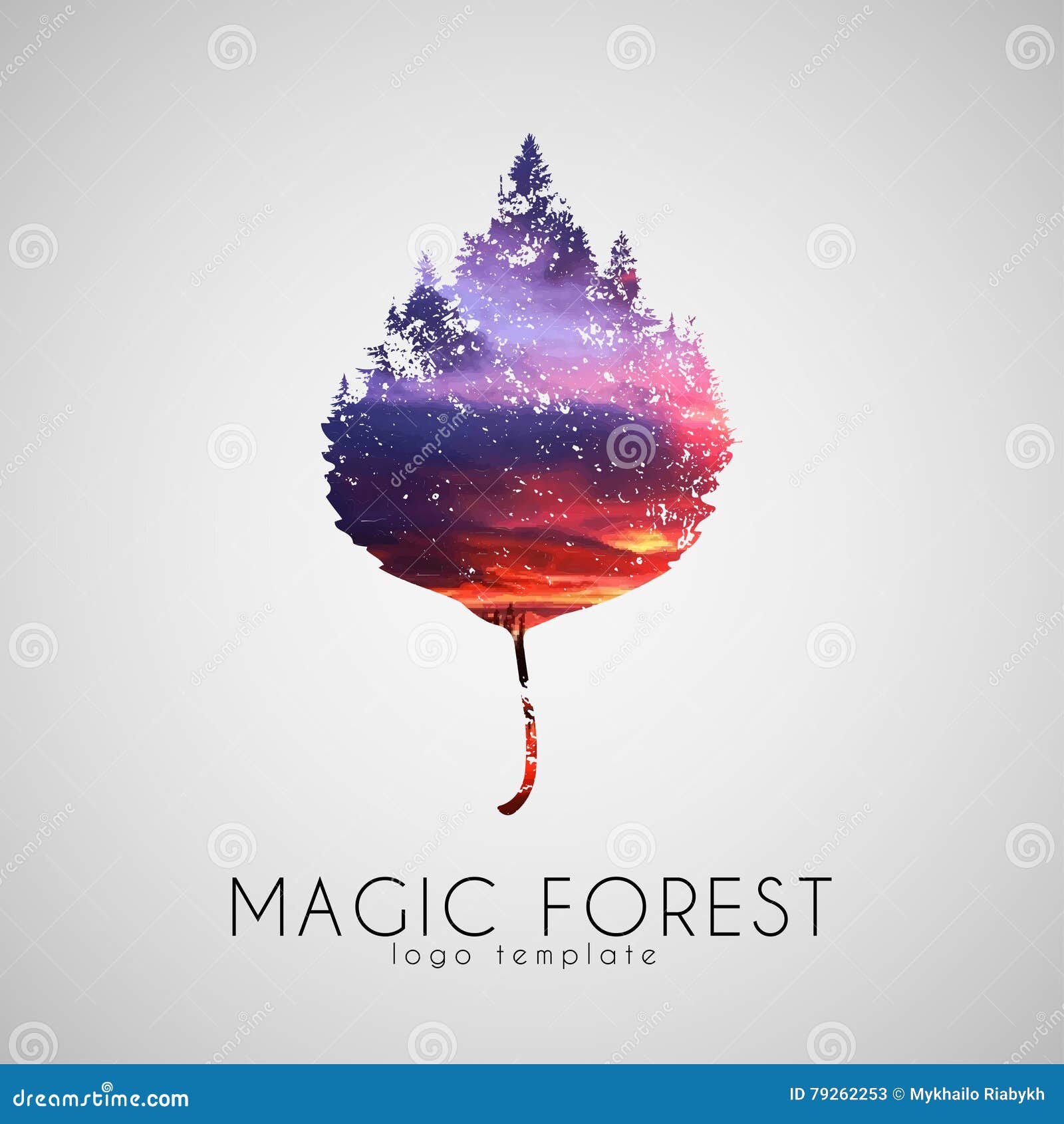 Forest Logo Vector. Forest Logo Template. Outdoor Logo. | CartoonDealer ...