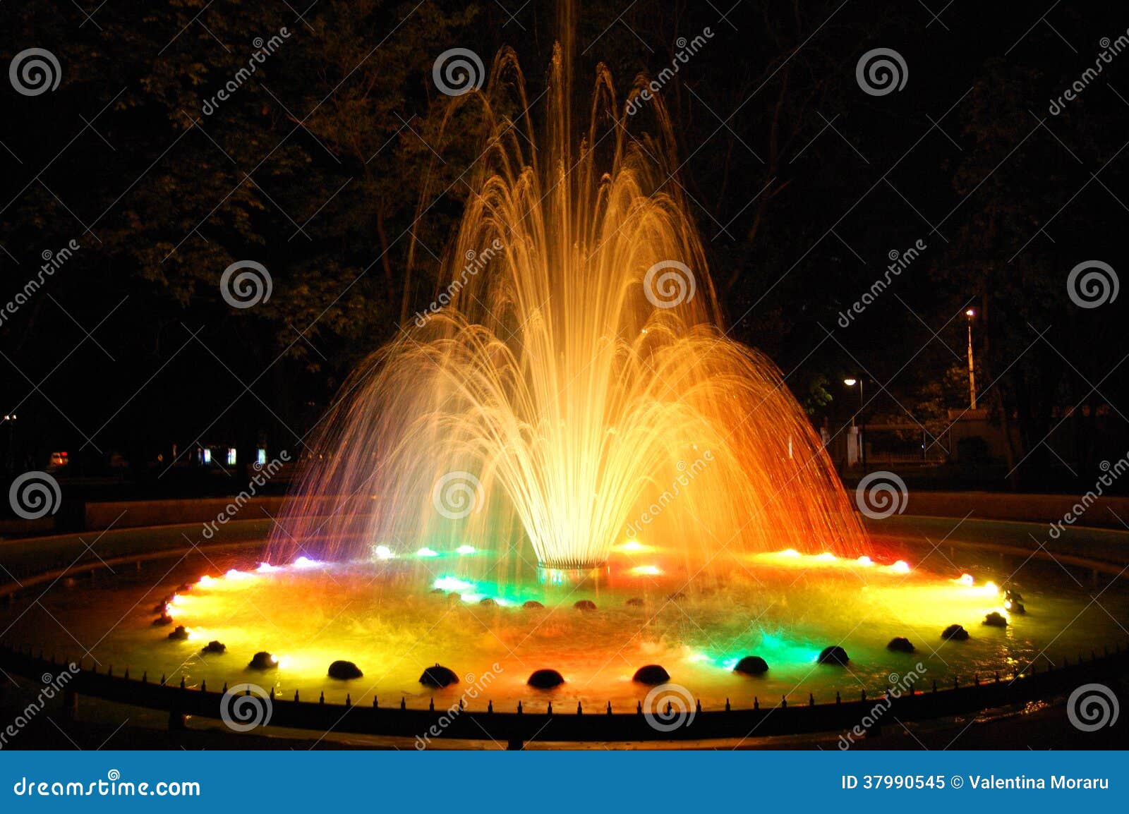 Magic fountain stock image. Image of fountains, beauty - 37990545