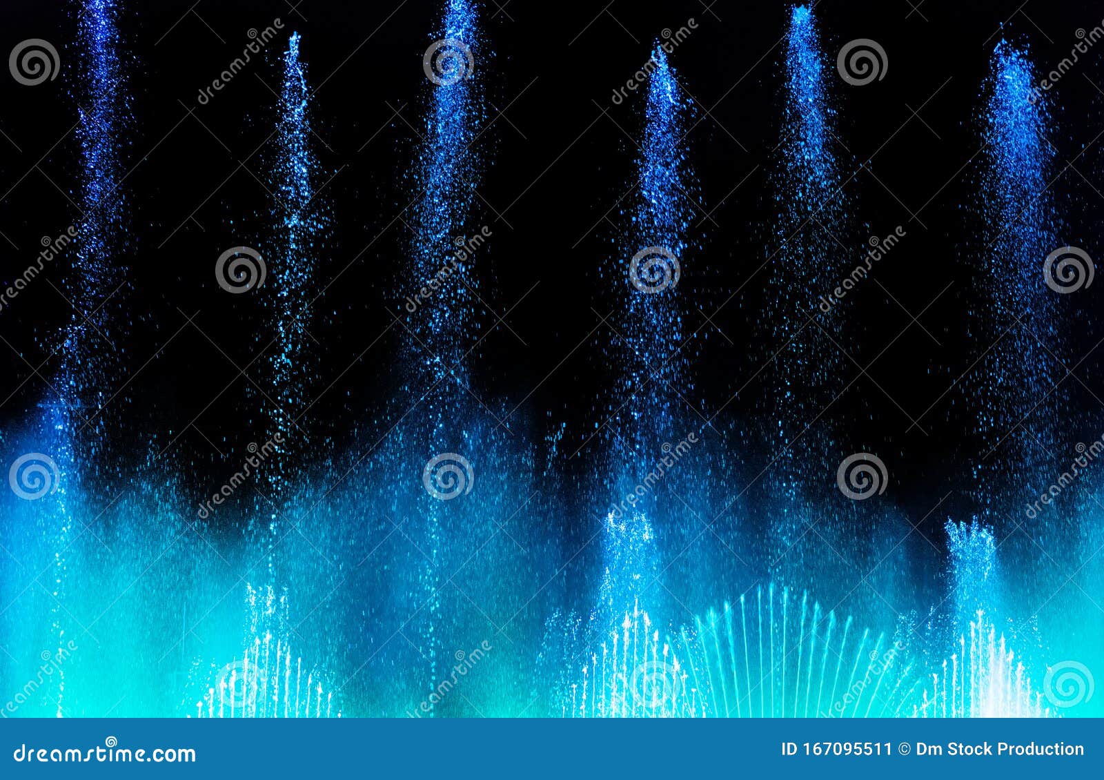 Magic fountain. stock image. Image of evening, cyprus - 167095511