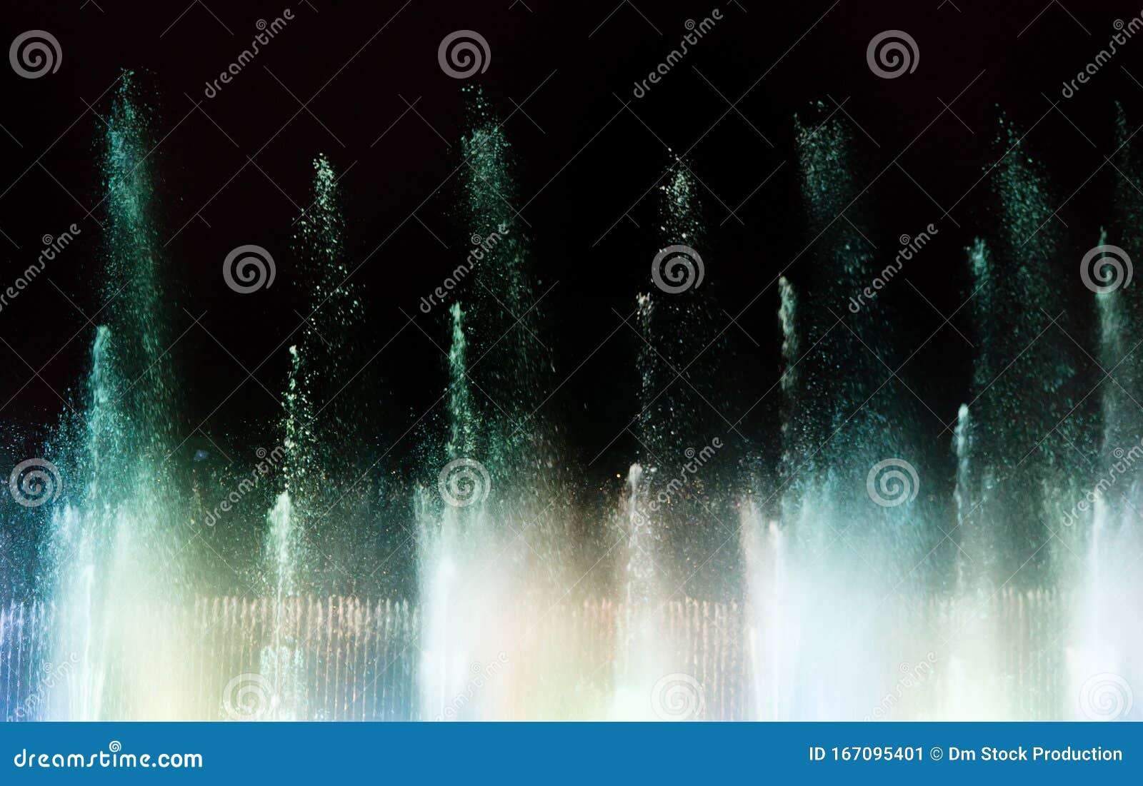 Magic fountain. stock image. Image of cyprus, evening - 167095401