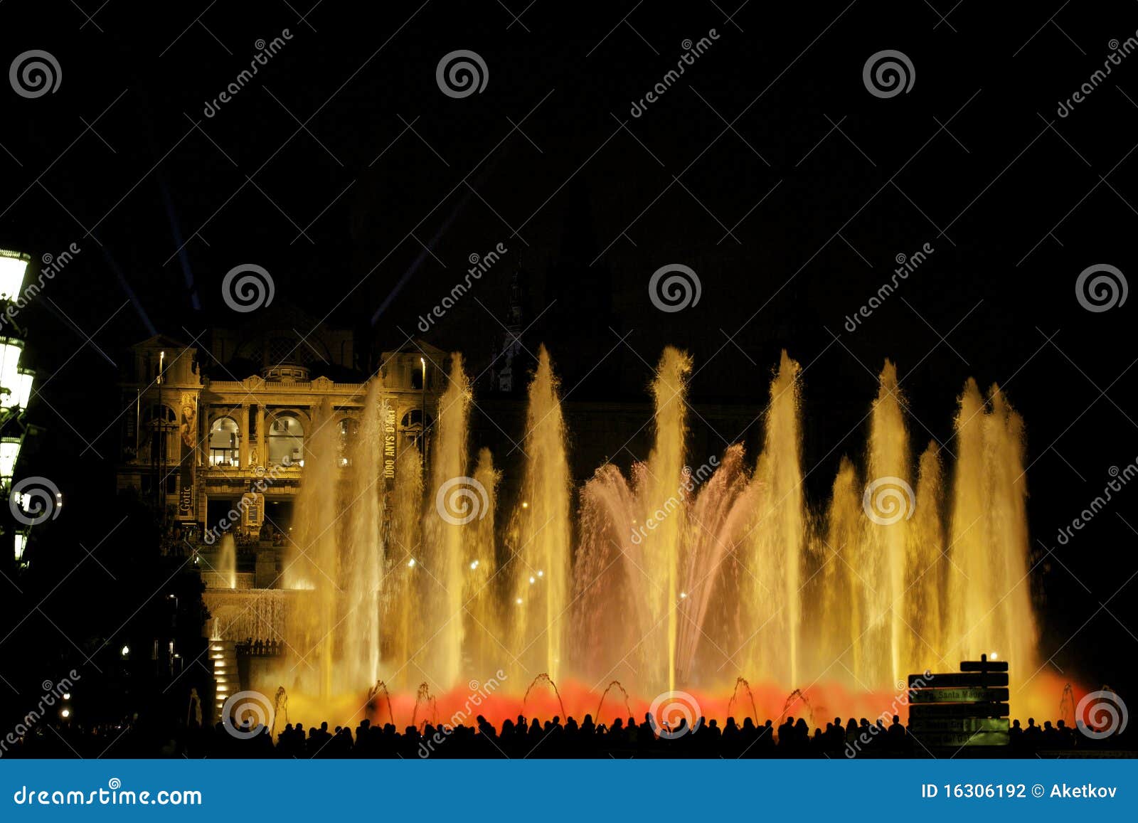 Magic Fountain show 3 editorial photography. Image of colourful - 16306192