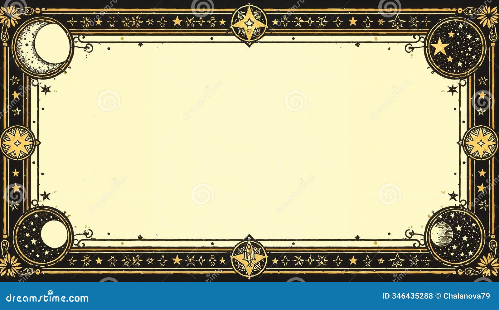 Magic Frame Banner for Astrology, Divination, Magic, Taro, Pattern ...